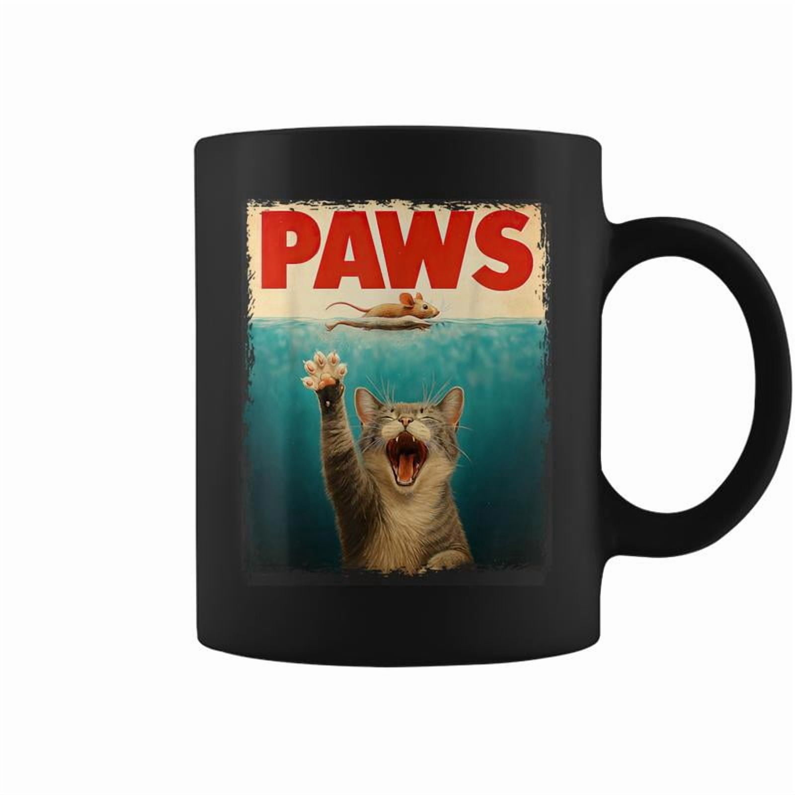 Paws Parody Cat Mouse Humorous Cat Chasing Mouse Kitten Coffee Mugs ...