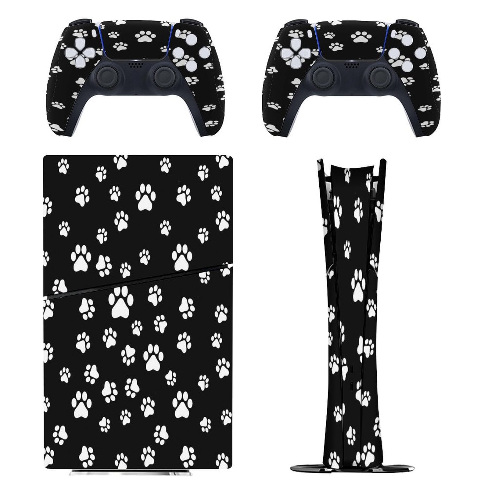 Paws Pattern PS5/PS5 Pro/PS5 Slim Digital Disc Skin Sticker For Console ...