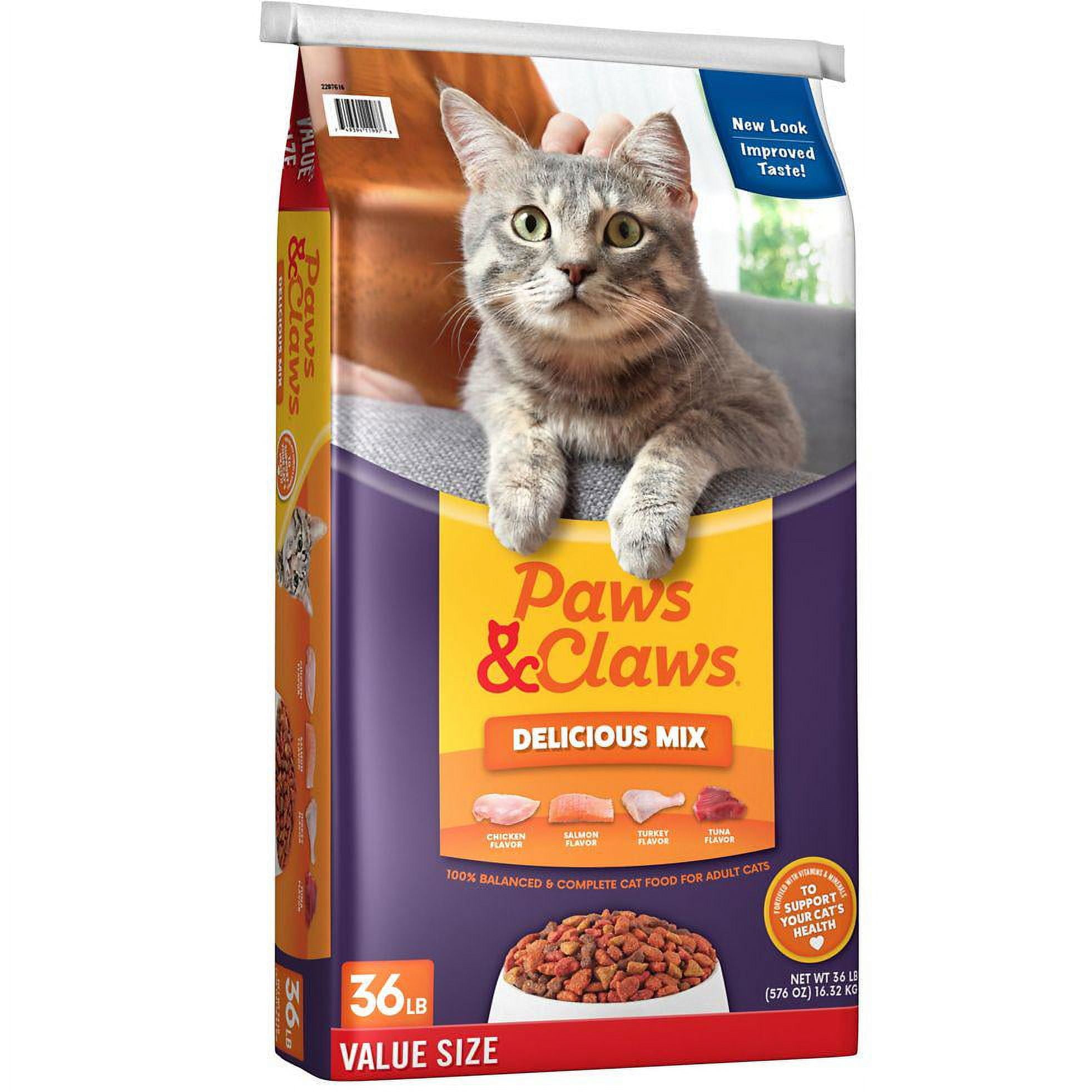 Paws and Claws Adult Delicious Mix Chicken, Salmon, Turkey and Tuna ...