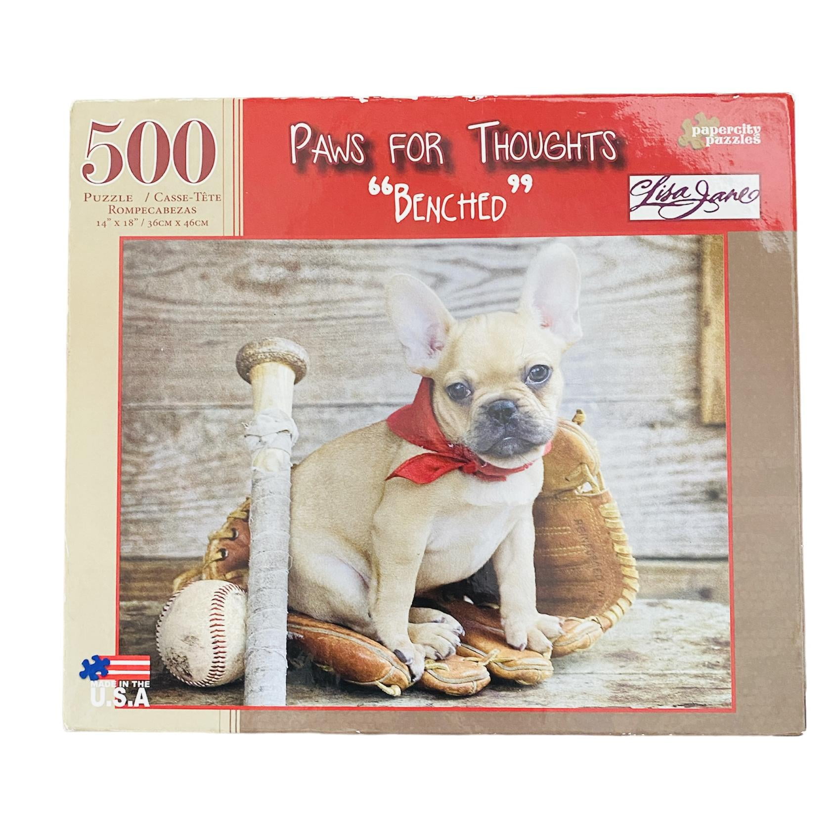Paws for Thoughts "Benched" by Lisa Jane 500 Piece Jigsaw Puzzle ...