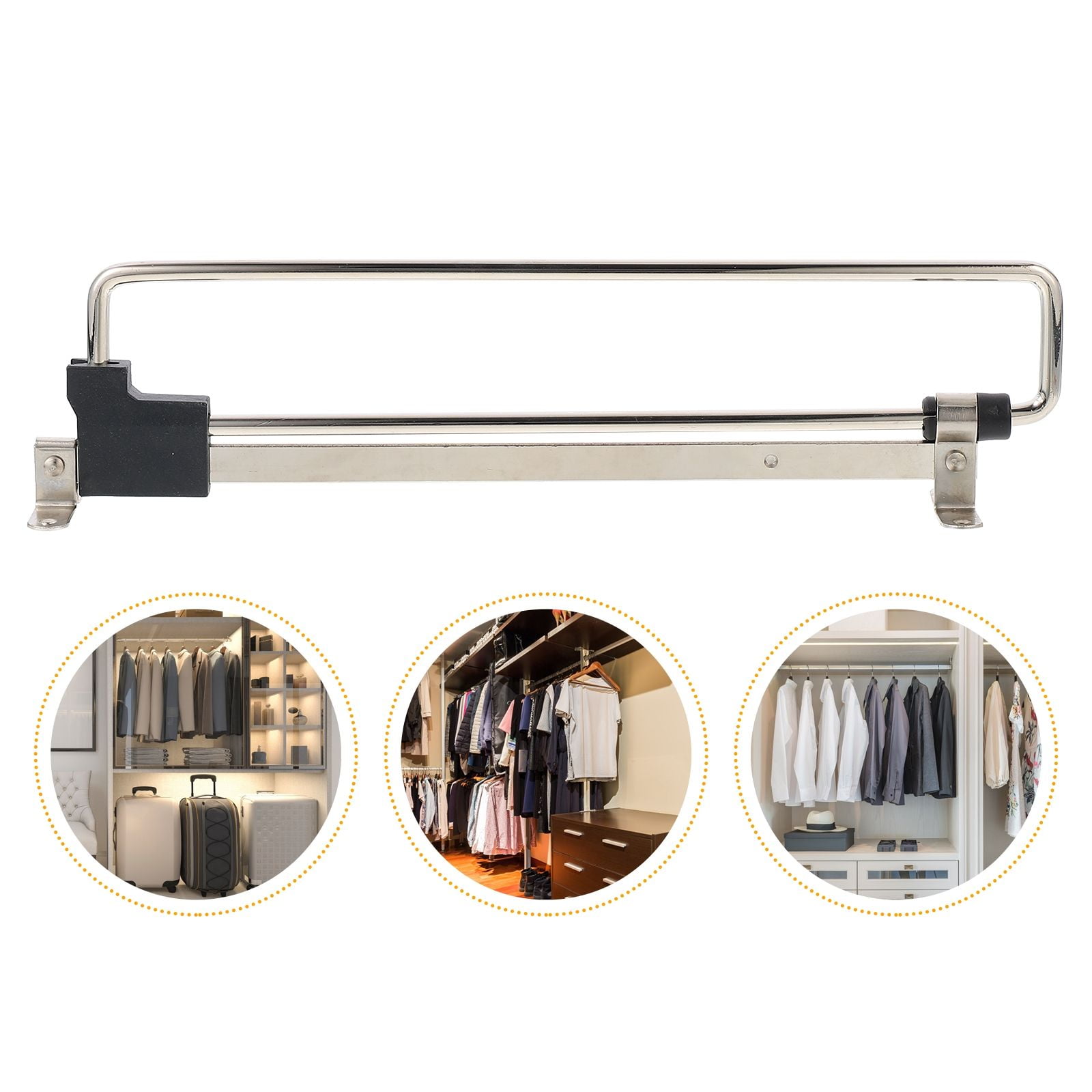 Pawsdot Extending Laundry Rack Wardrobe Clothes Rail Iron Simple Home ...