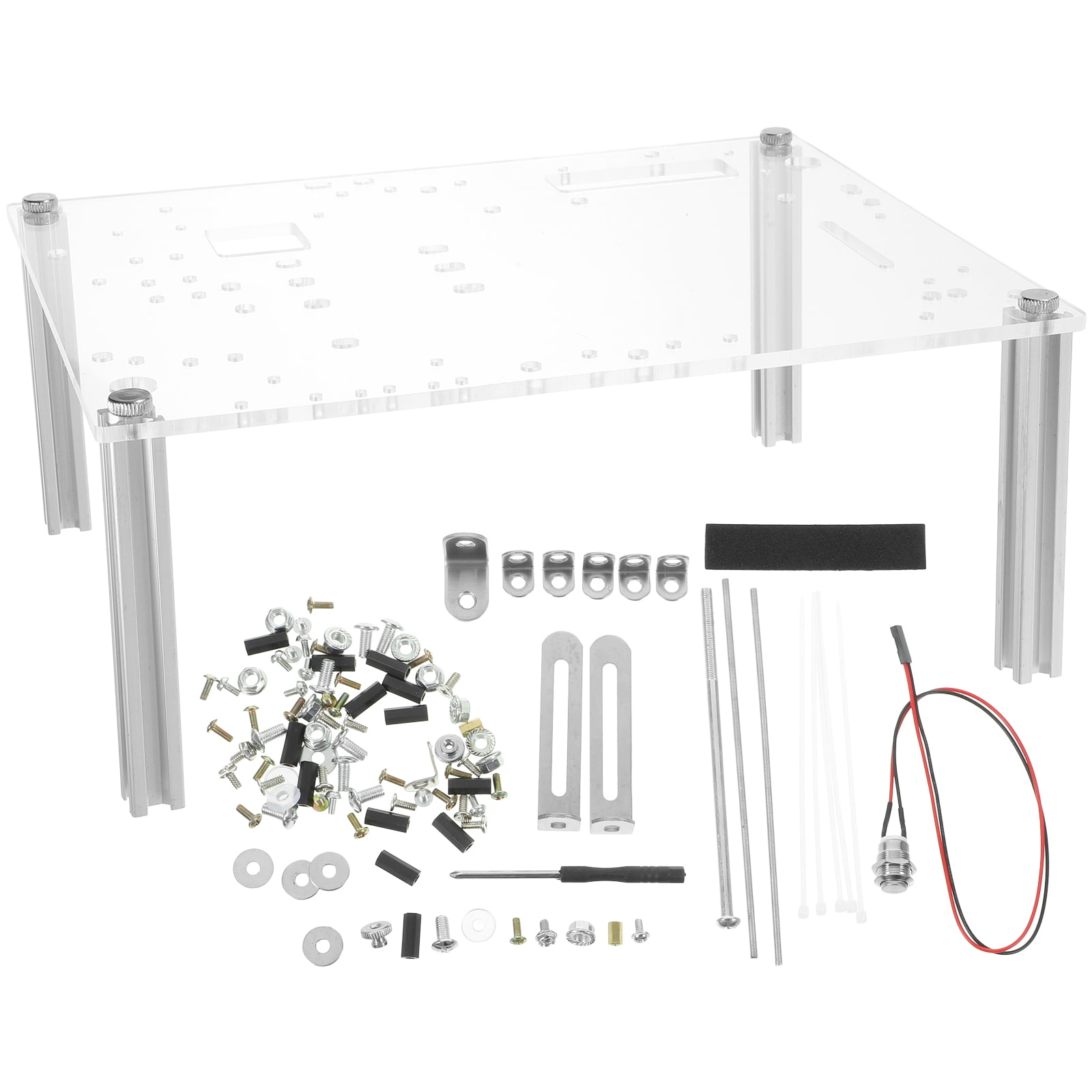 Pawsdot 1Set Compact Open Air Computer Bracket with Durable Transparent ...