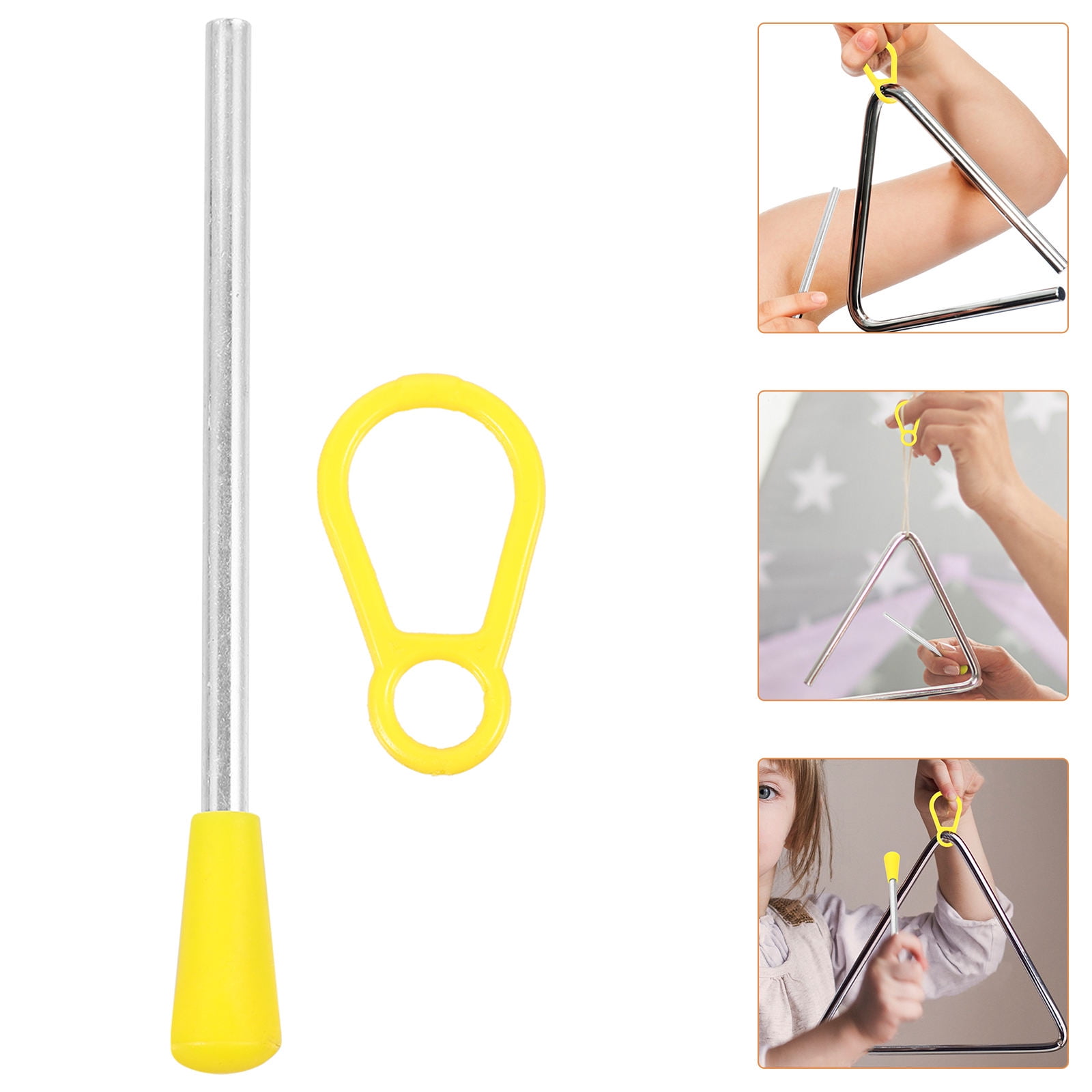 Pawsdot 1 Set Triangle Hand Tool for Music Education and Practice with ...