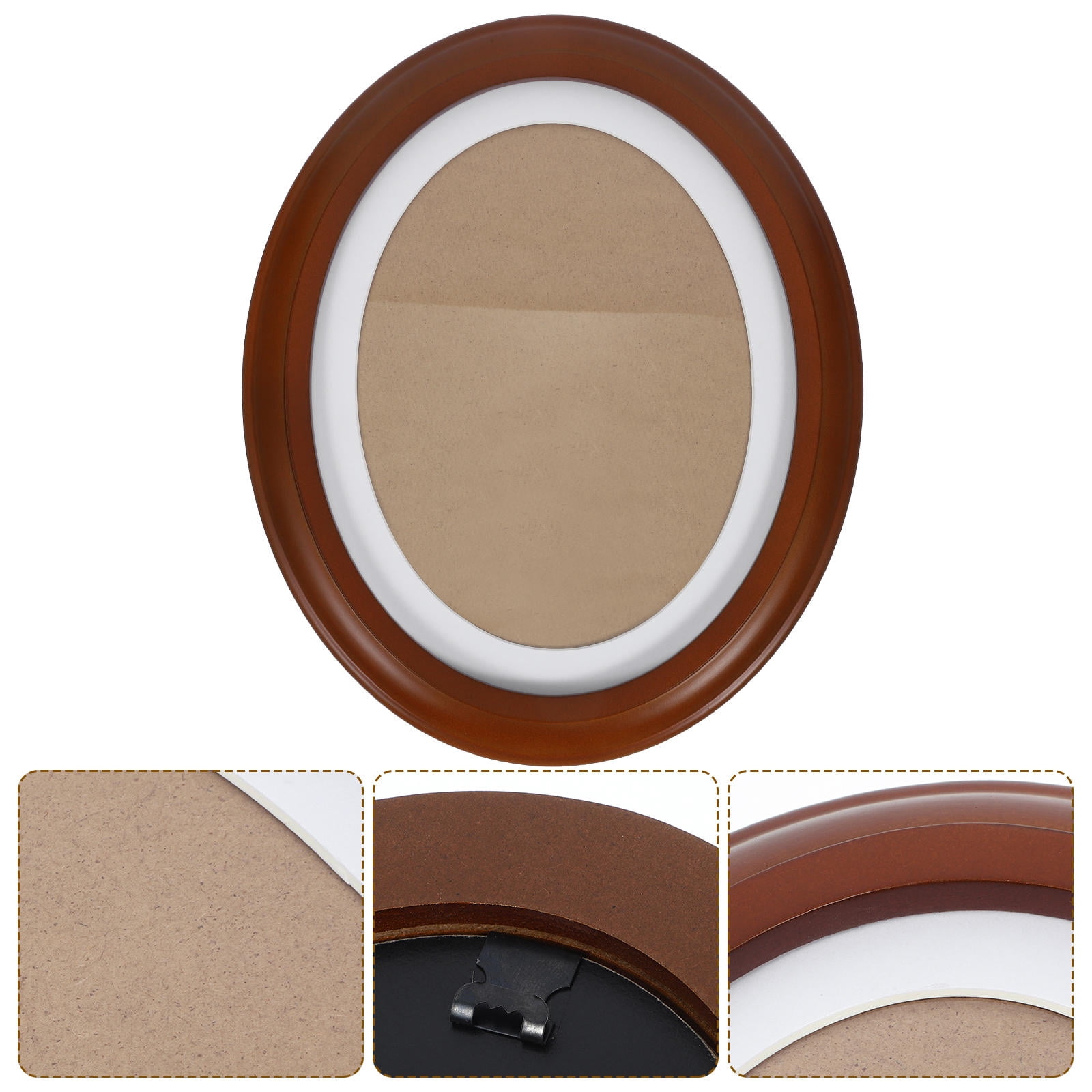 Pawsdot 10 Inch Oval Picture Frame Classic Wood Photo Frame Wall ...