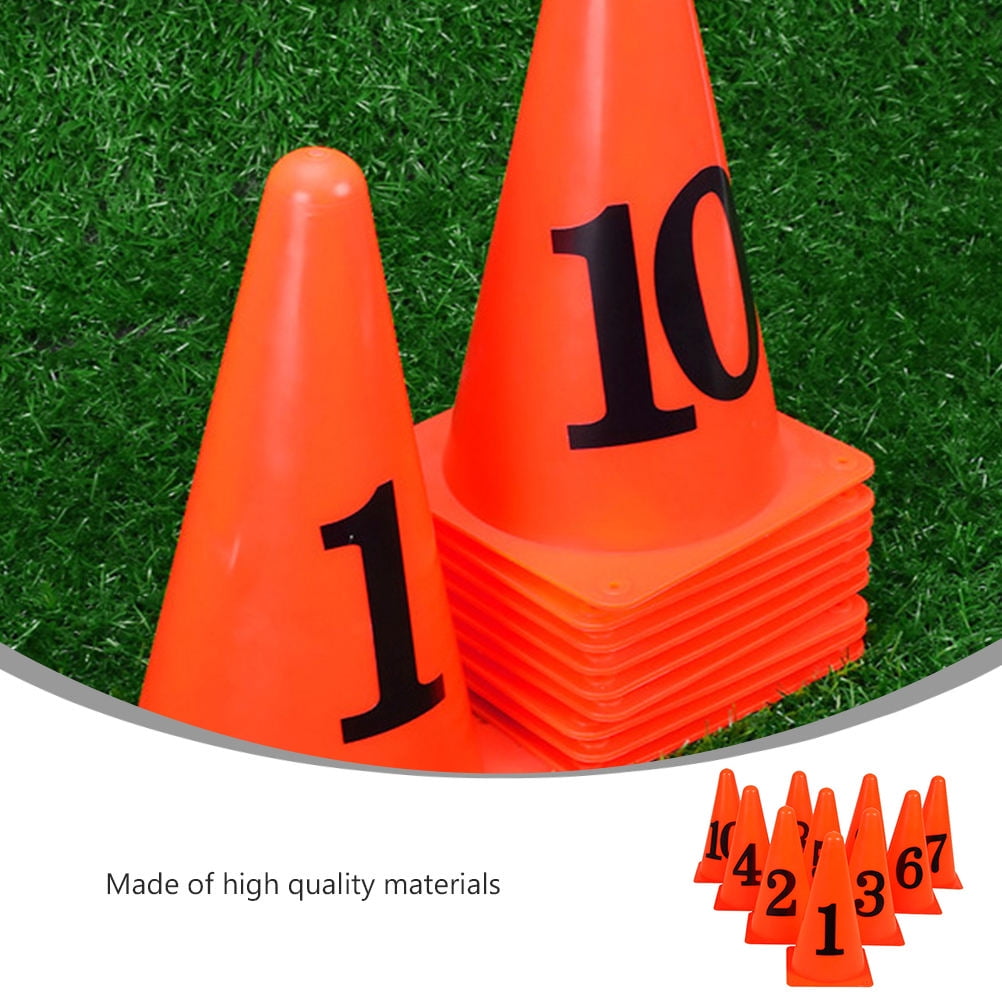 Pawsdot 10 Pcs Boundary Setting Cones for Sports Practice Agility Cones ...