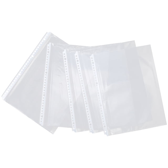 Pawsdot Clear Binder Pockets Transparent Plastic Loose Leaf Pouch ...