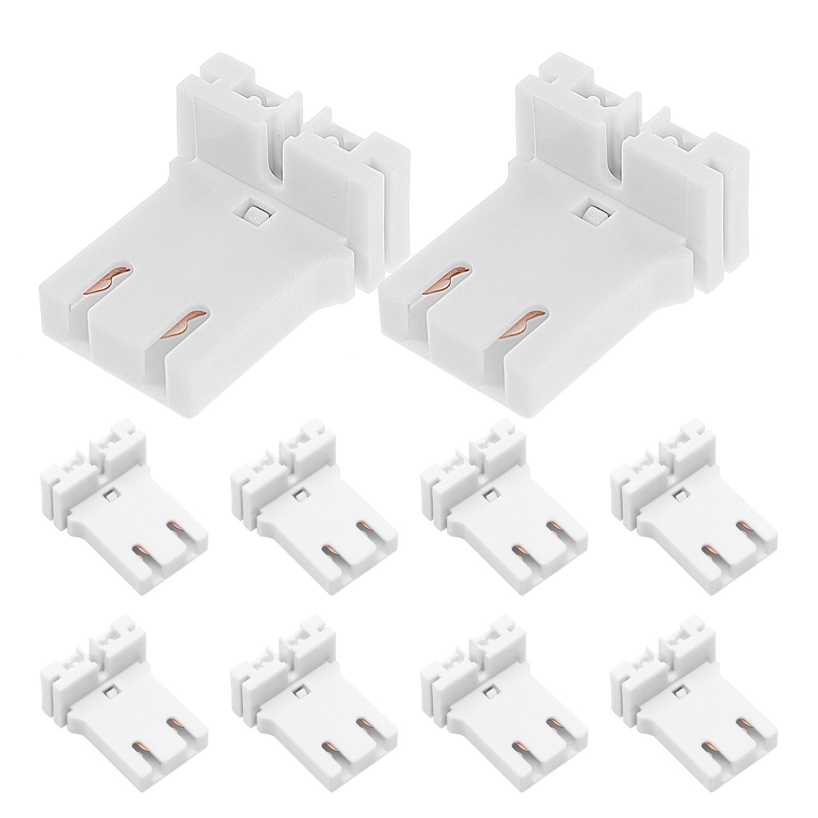 Pawsdot 10Pcs White Fluorescent Light Socket Safe Durable Lamp Base ...