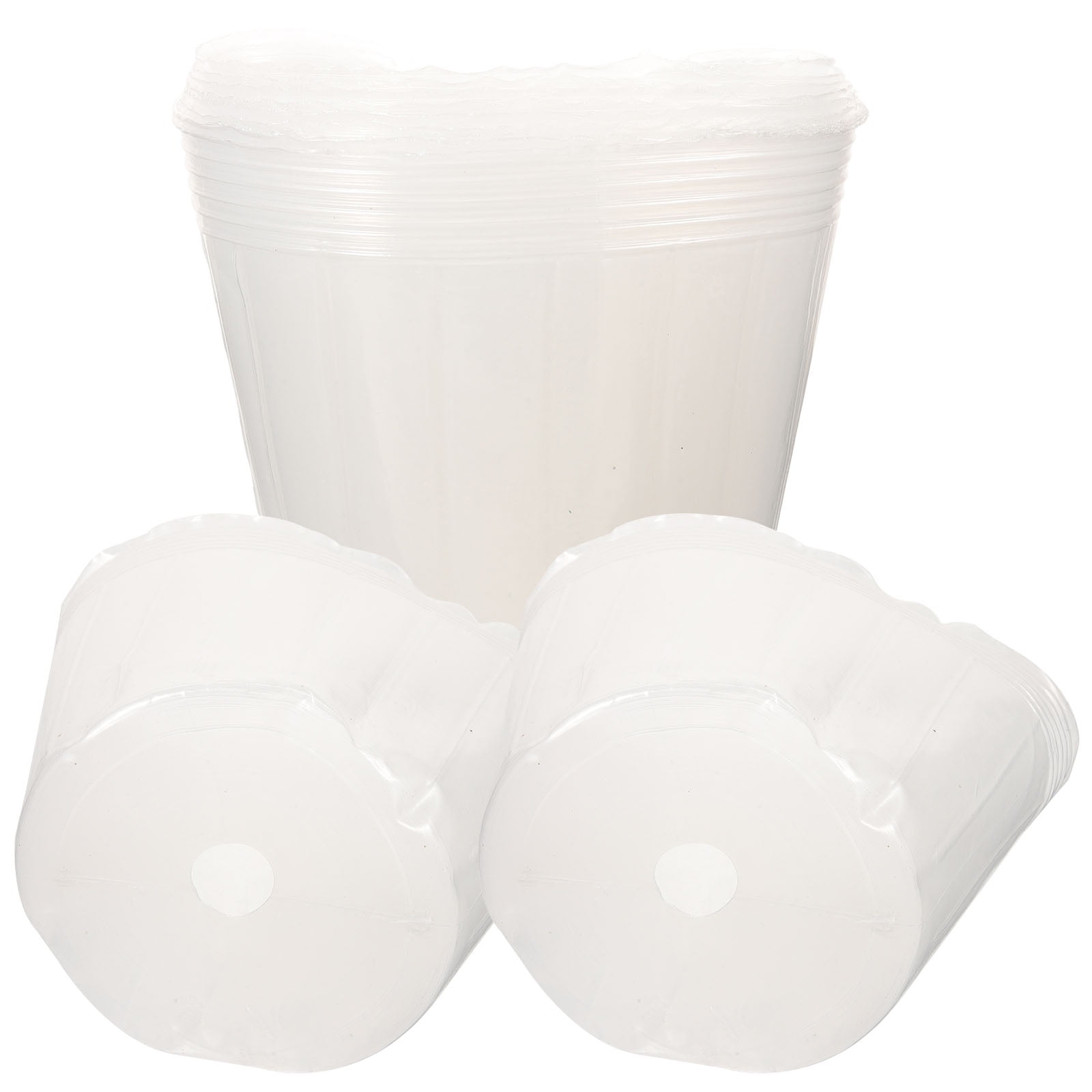 Pawsdot 10Pcs Pot Liner Drainage Transparent Plastic Rectangular Design ...
