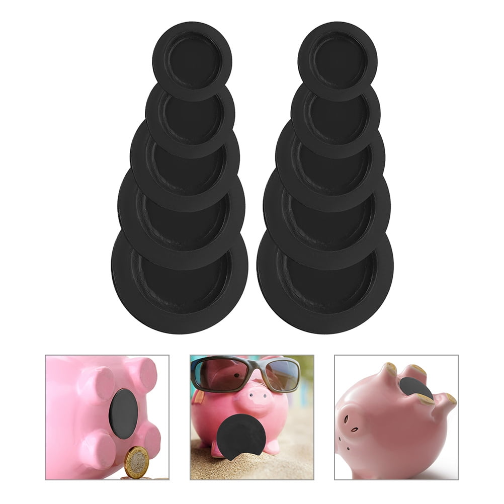 Pawsdot 10Pcs Round Cap Decoration Saving Bank Plugs Rubber for Users ...