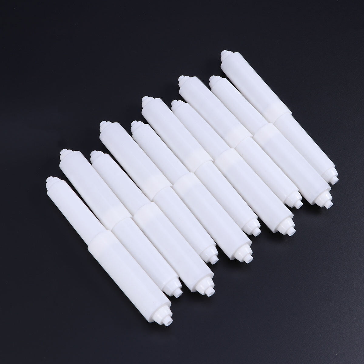 Pawsdot 10Pcs White Plastic Toilet Paper Roller Replacement Spring ...