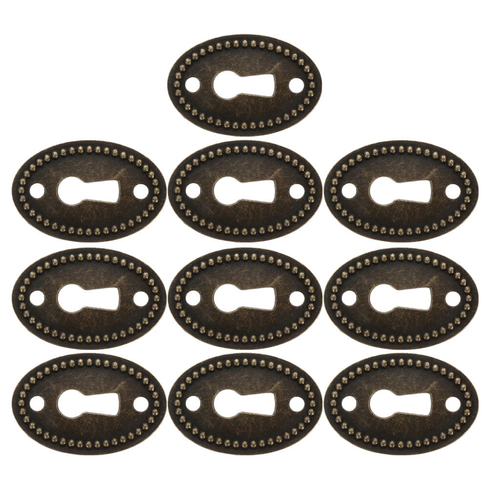 Pawsdot Zinc Alloy Oval Keyhole Insert Plates Decorative Assorted Color ...