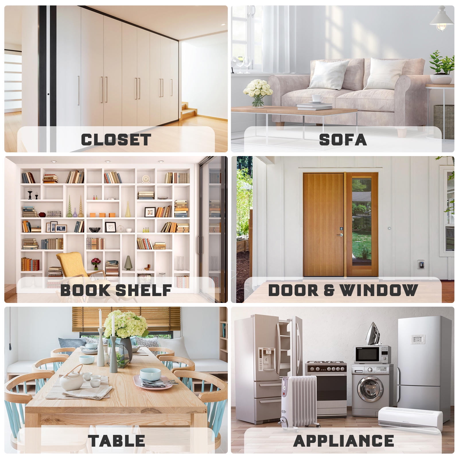 Pawsdot 20 Pcs Stackable Furniture Leveling Shims for Homeowners Black ...