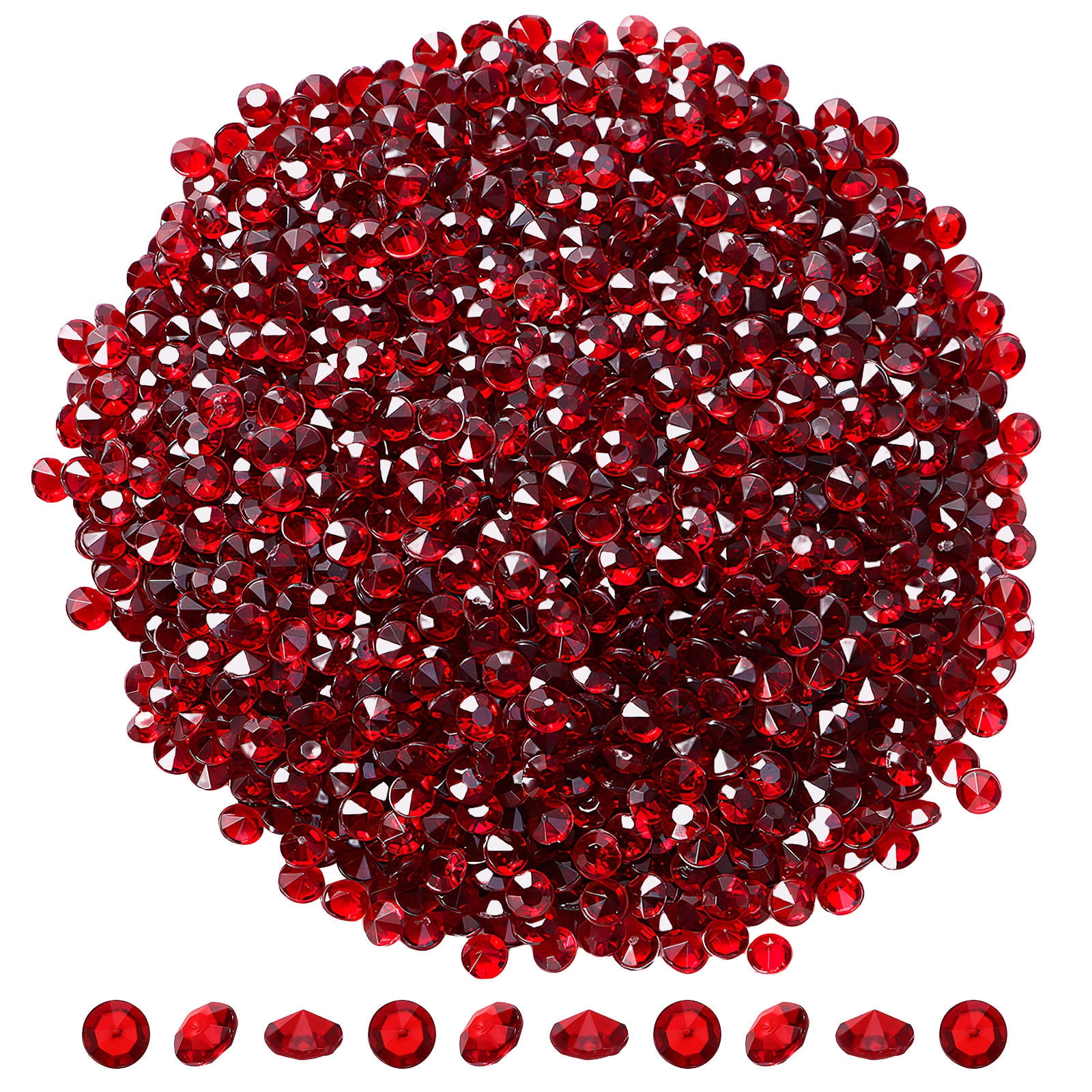 Pawsdot 2000Set Fake Crystals Acrylic Crystals Round Bottom Vase ...