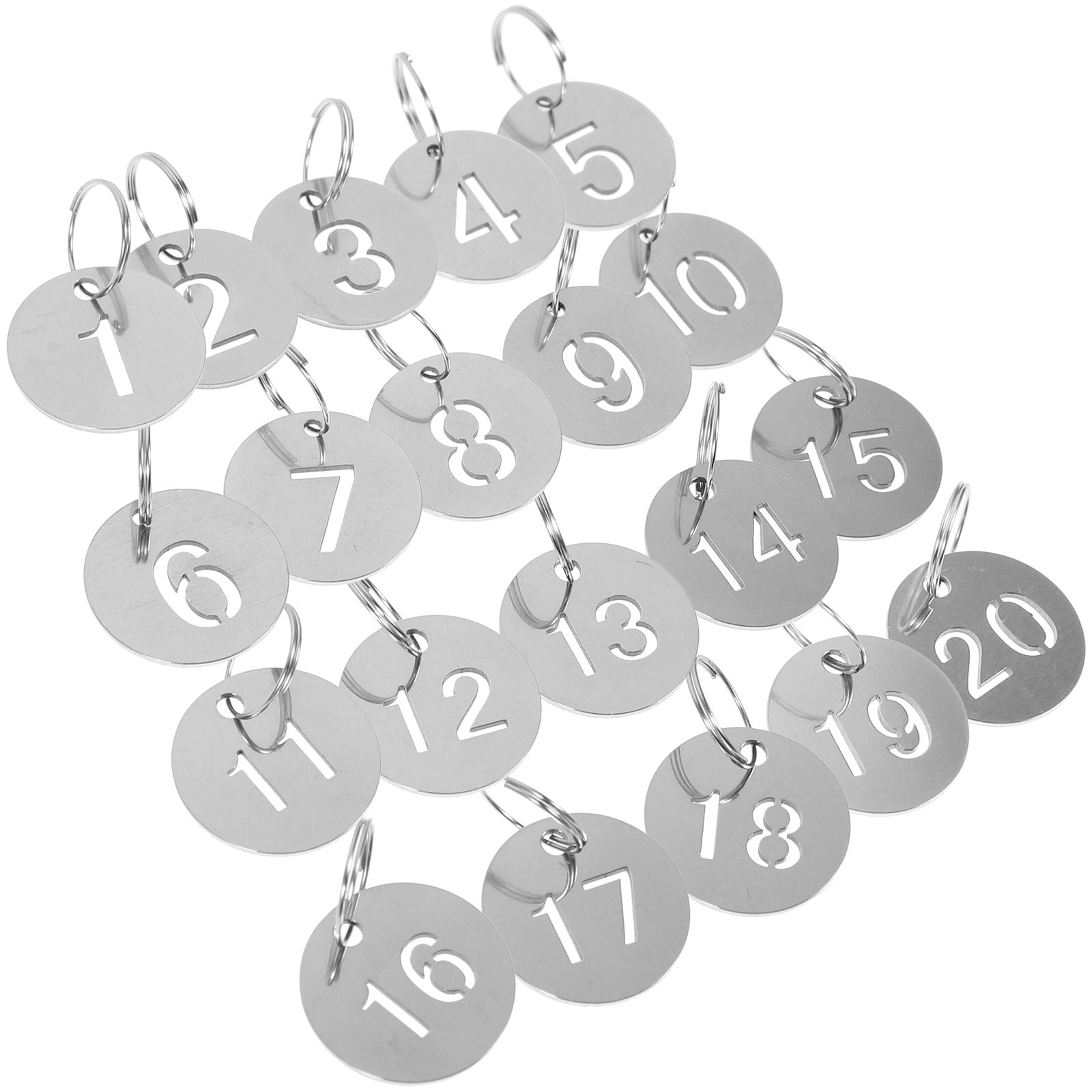 Pawsdot 20pcs Identification Tags Stainless Steel Marking Locker for ...
