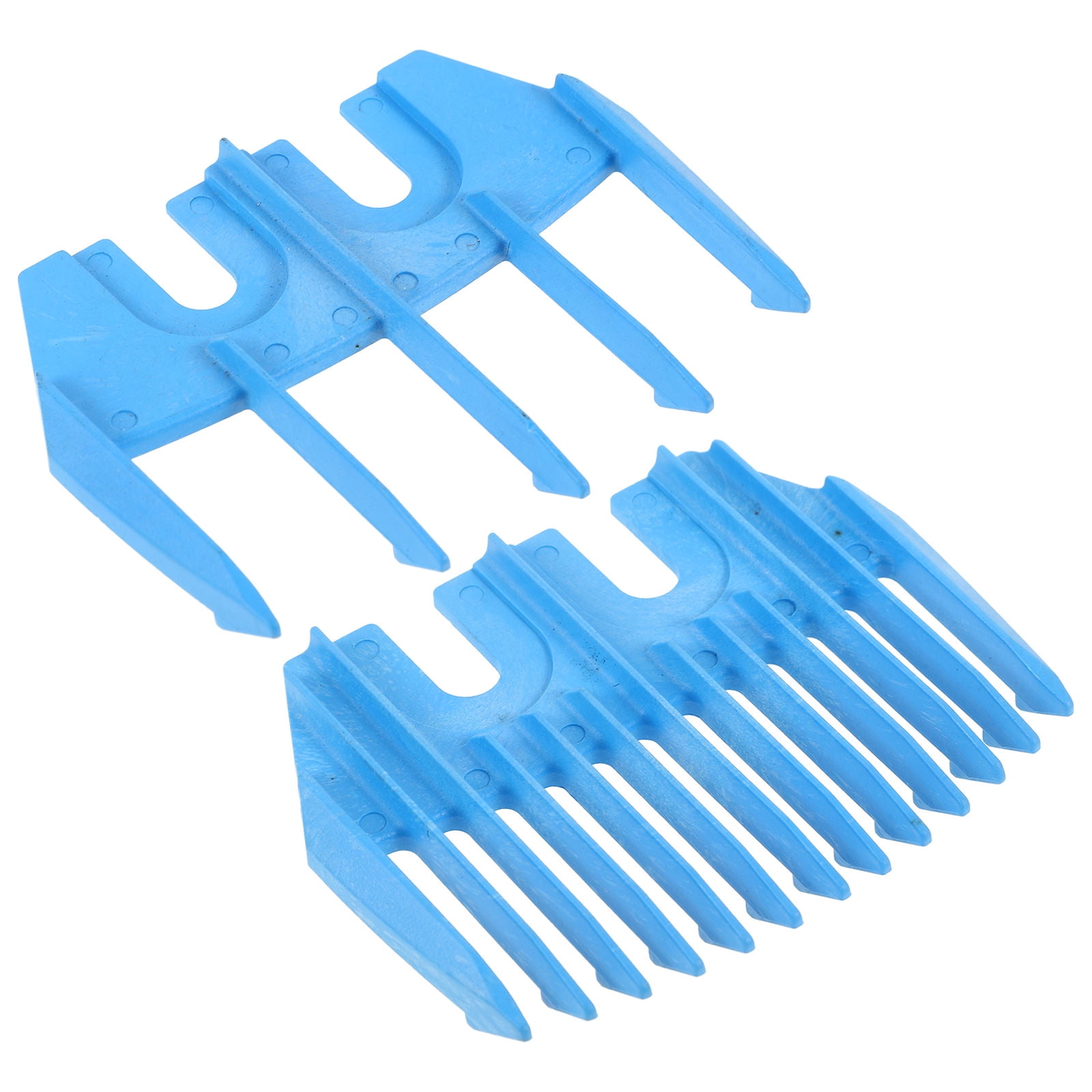 Pawsdot 2Pcs Hair Clipper Combs Guides Plastic Blue for Sheep Shears ...