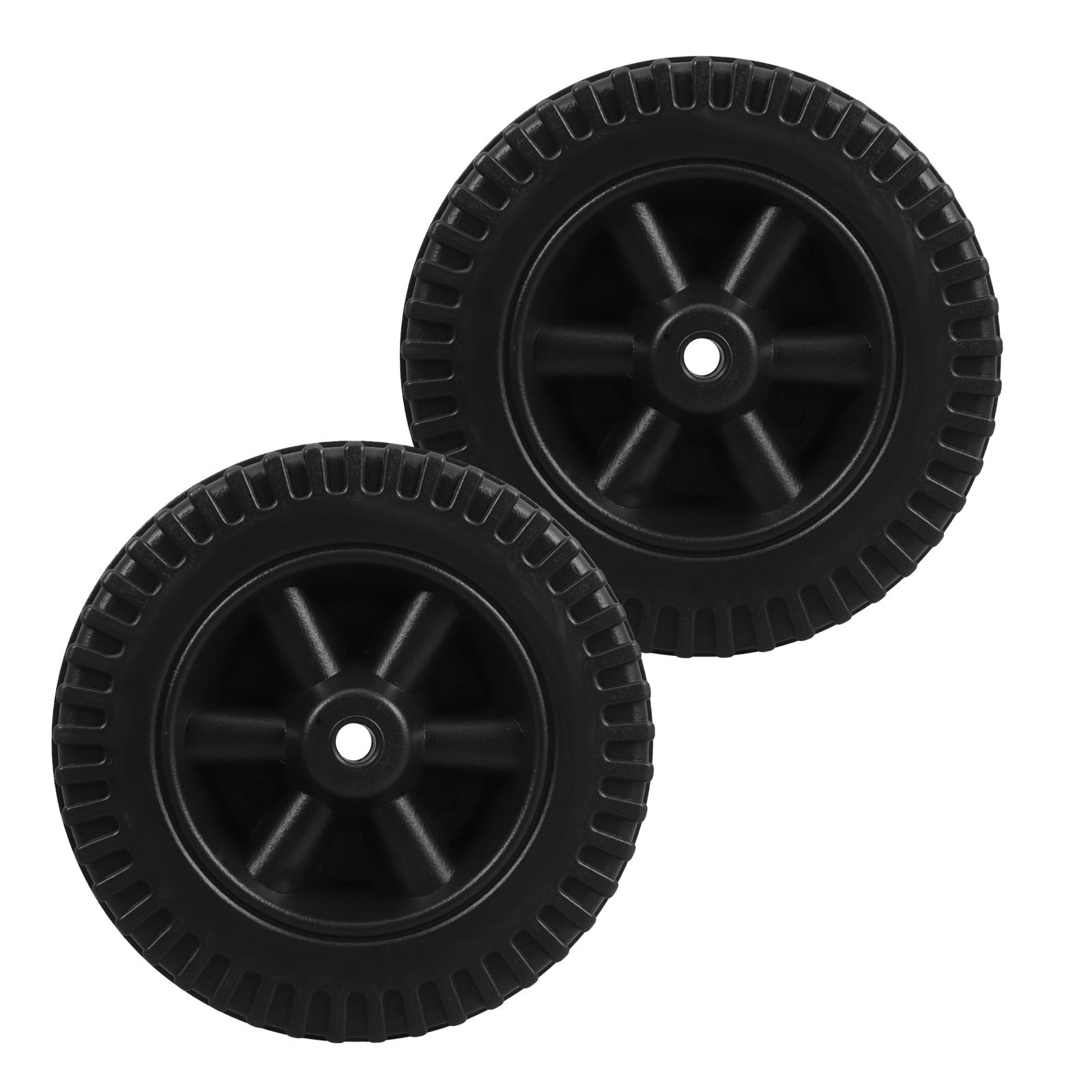Pawsdot 2Pcs Bbq Grill Wheel Replacement Kit Black Plastic Durable and ...