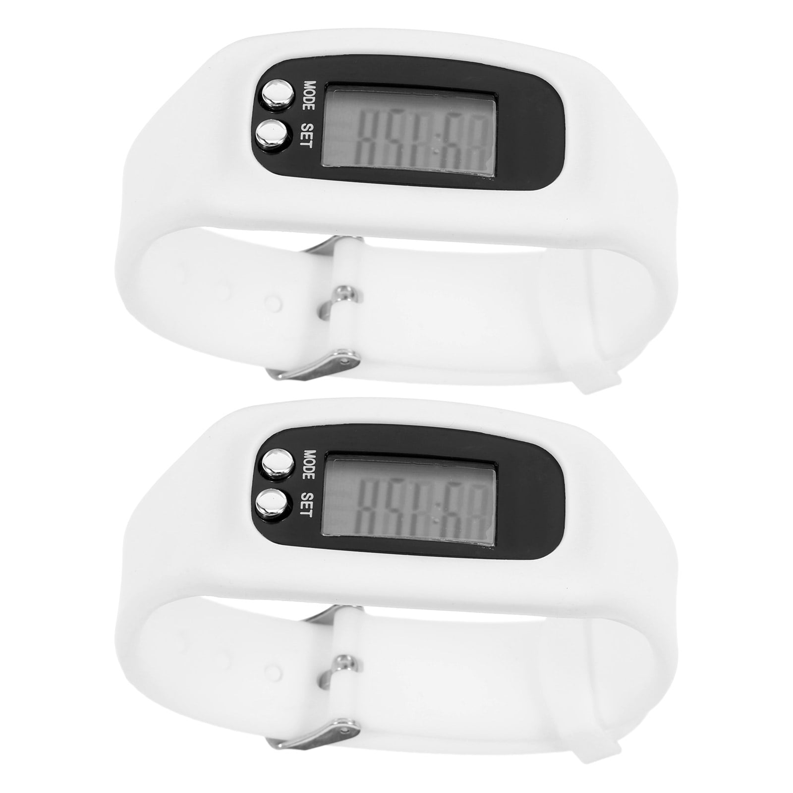 Pawsdot-2Pcs Men Women Electronic Watch Digital LCD Pedometer Run Step ...
