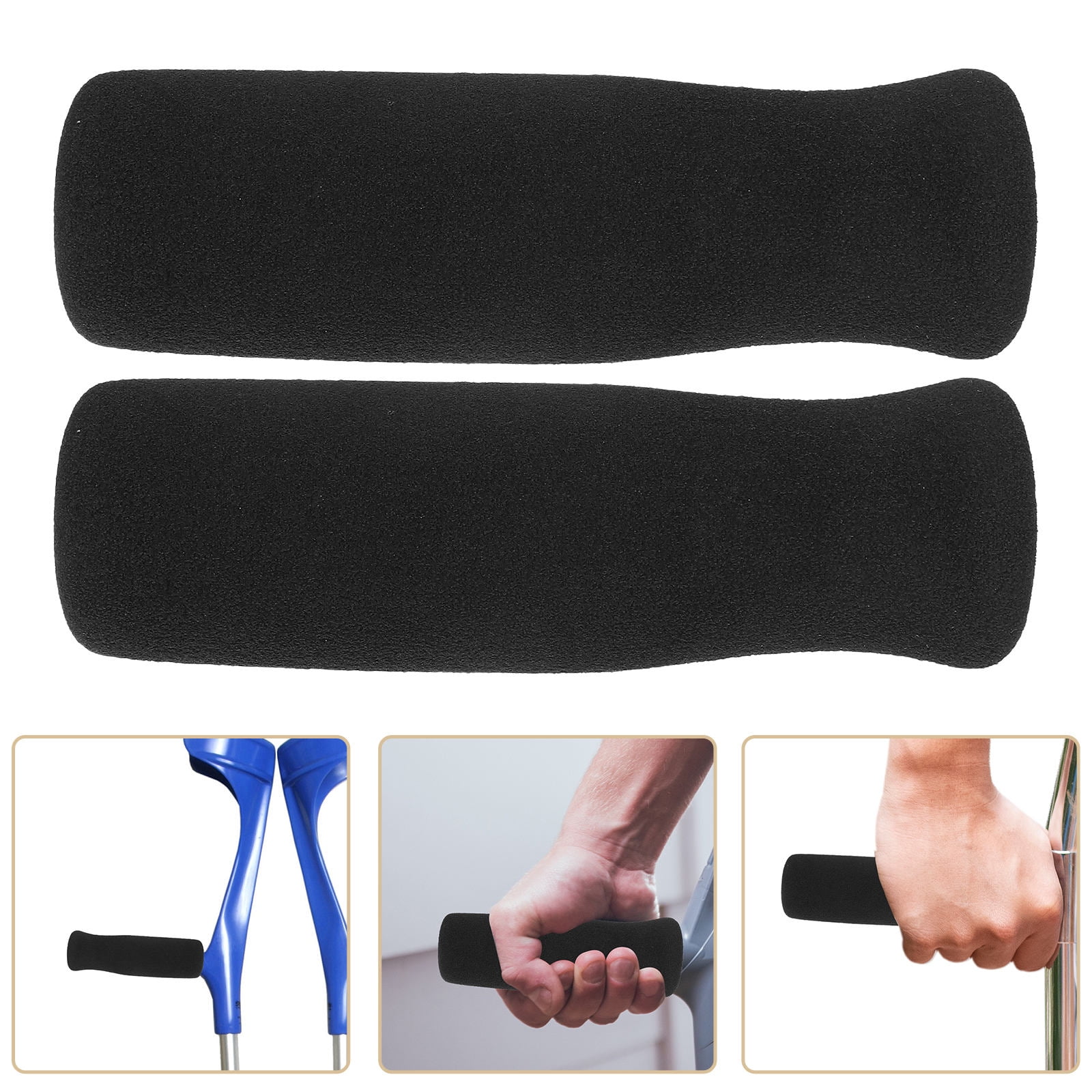 Pawsdot 2Pcs Universal Non-Slip Gripper Black NBR For Walker Grips For ...