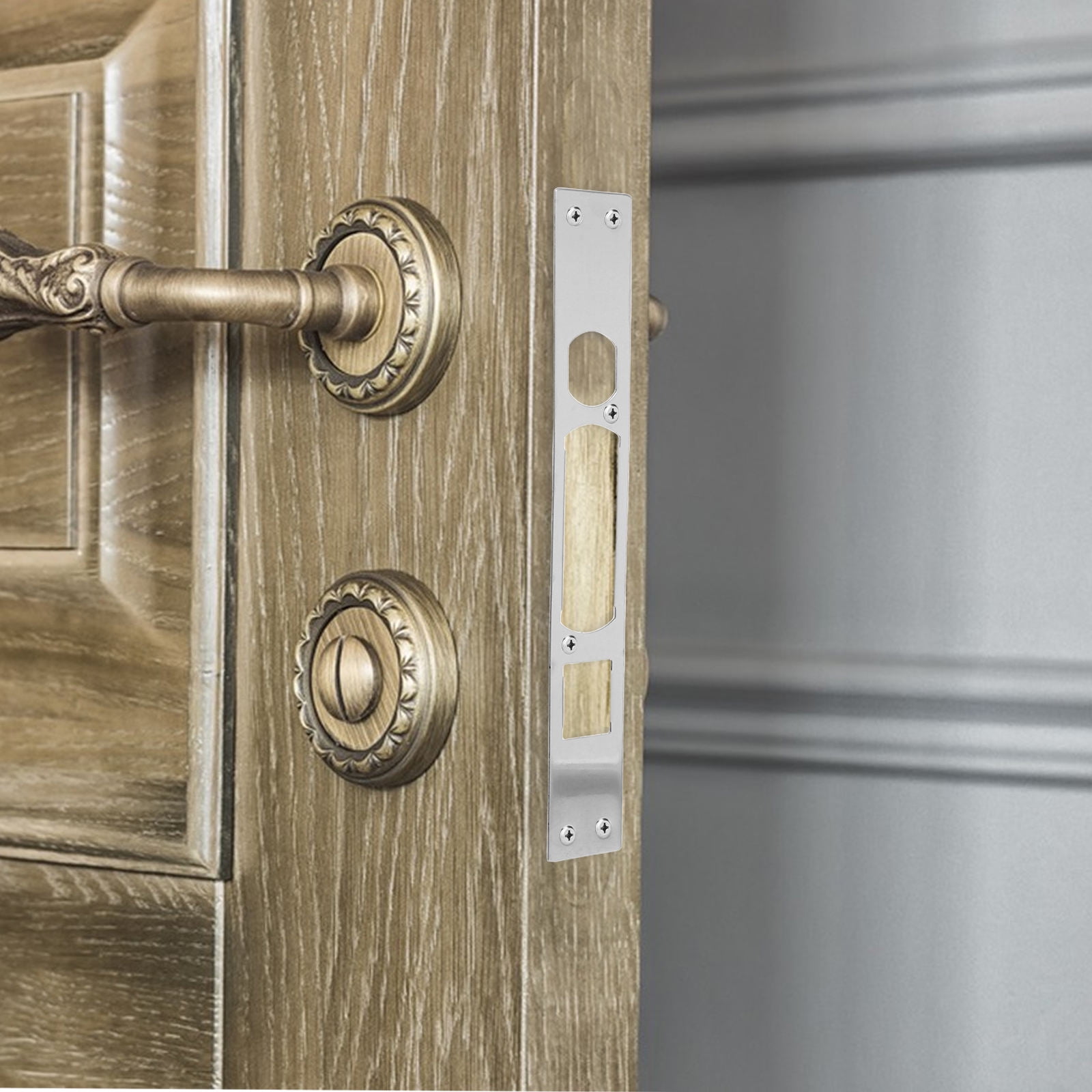 Pawsdot 2Set Silver Rectangular Barn Doors Lock for Safe Home Security ...