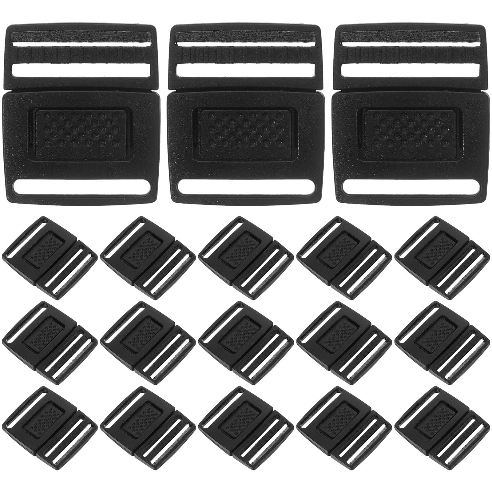 Pawsdot 100Pcs Strong Plastic Center Release Buckles for Hat Straps Bag ...