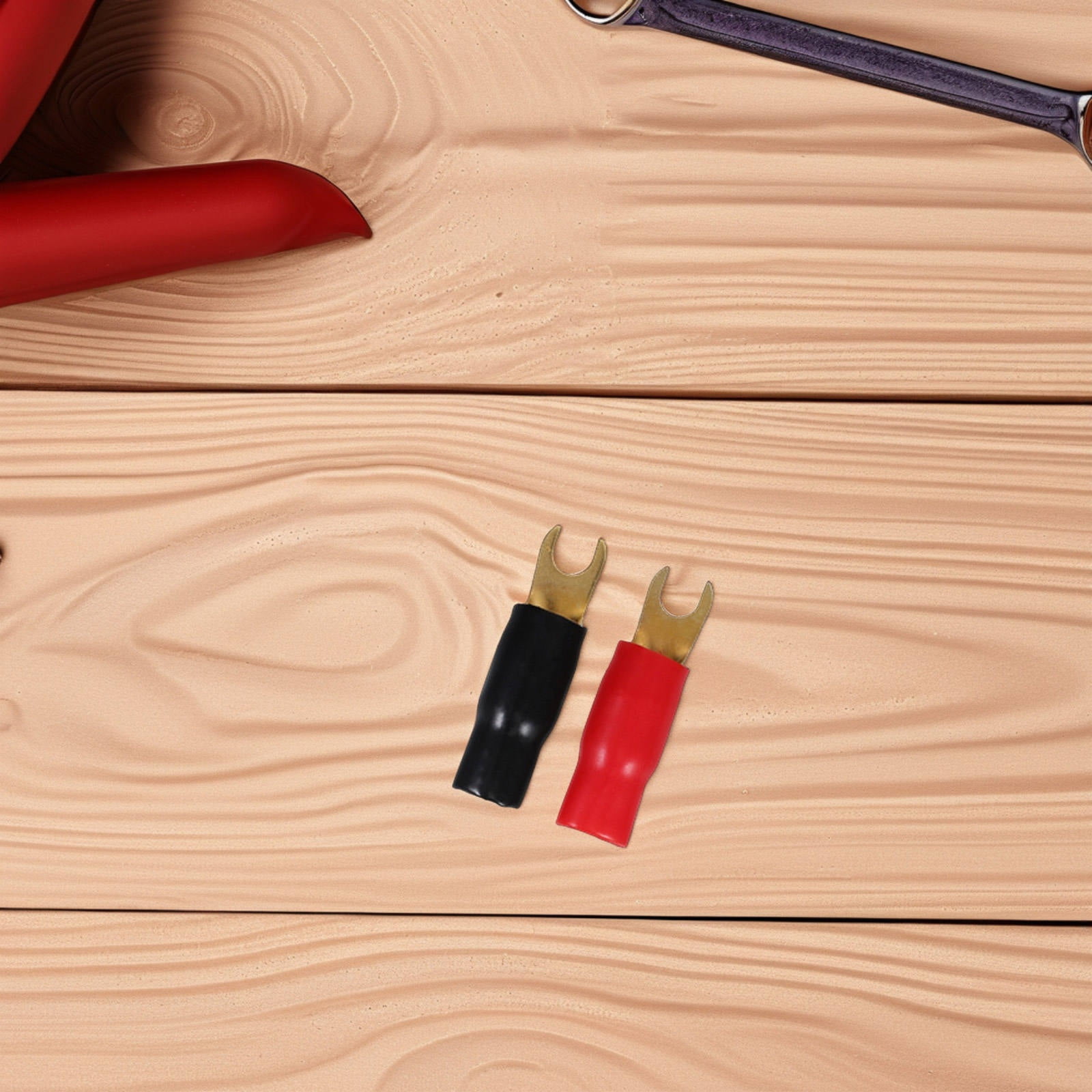 Pawsdot 3 Pairs Speaker Wire Terminal Connector Plated Red Black for ...