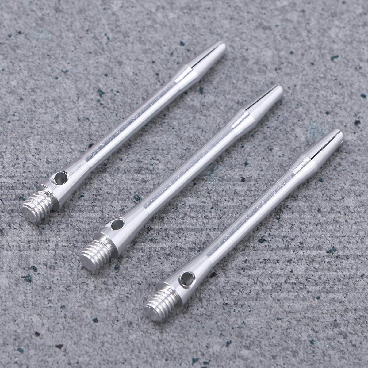 Pawsdot 3Pcs Metal Darts Shafts Plated Silver Aluminium Alloy Front ...