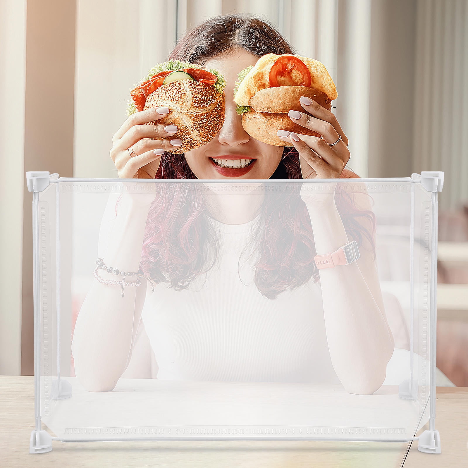 Pawsdot 3pcs Transparent Divider Plastic Desk Sneeze Guard For Exam ...