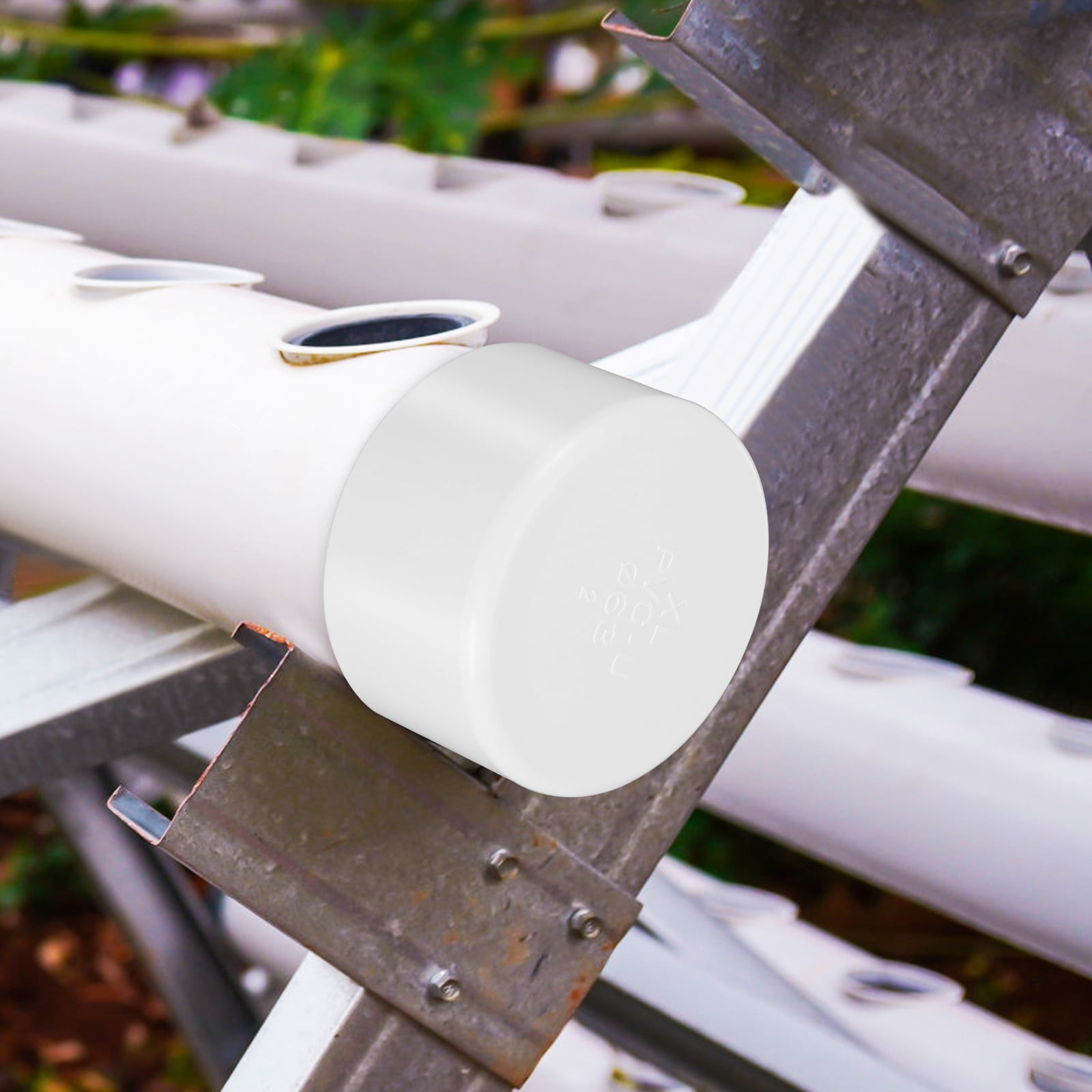 Pawsdot 4Pcs White PVC Pipe End Plug Durable Fittings for Water Pipe ...