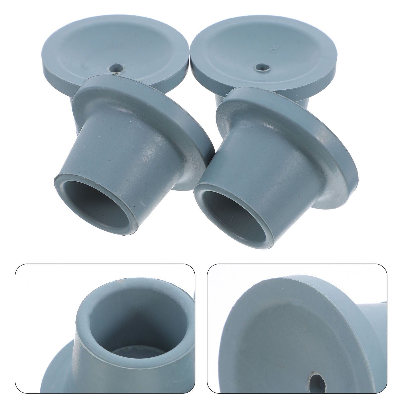 Pawsdot 4Pcs Stool Leg Floor Protectors Grey Rubber Non Slip Chair Leg ...