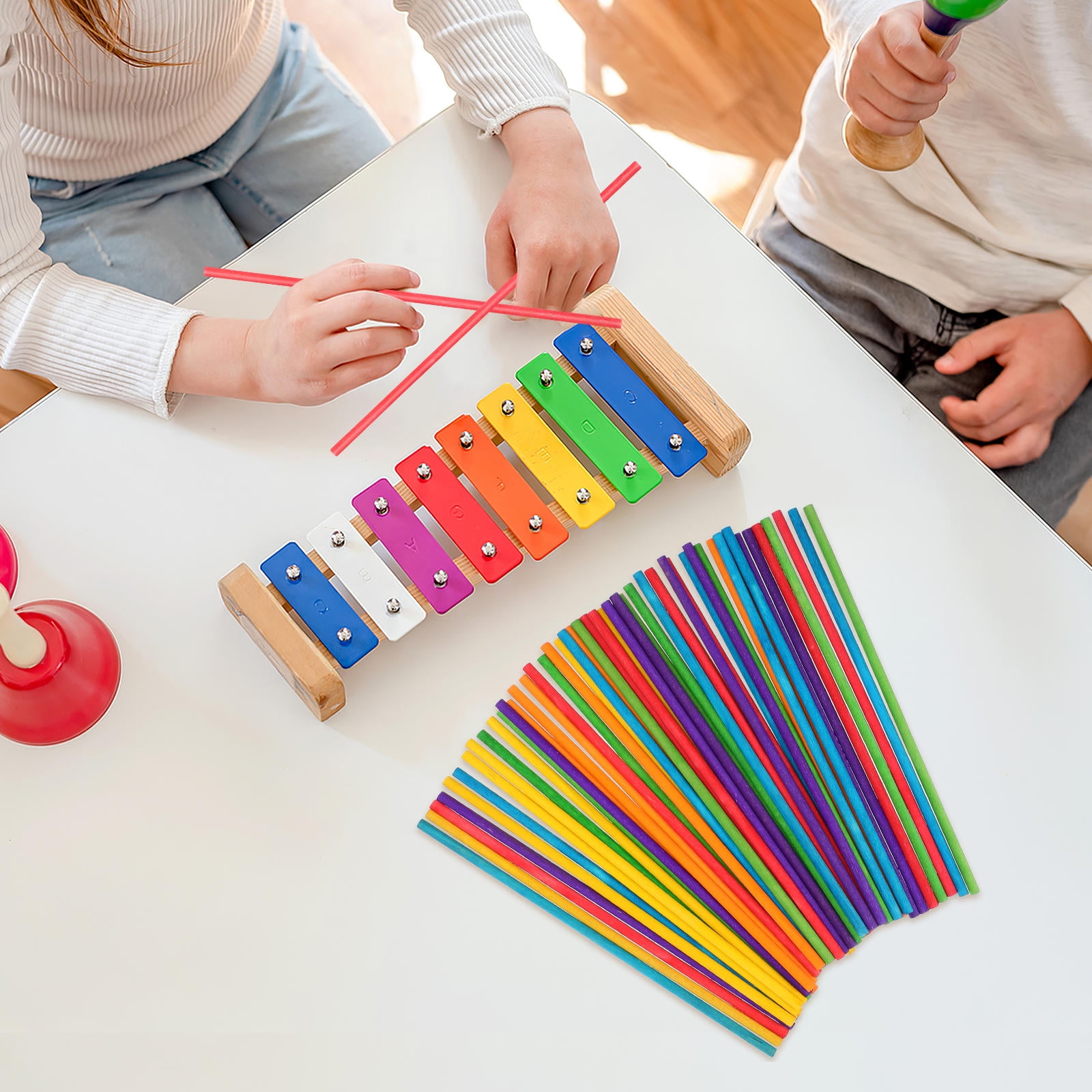 Pawsdot 50Set Rhythm Instruments for Beginners Grip Training Assorted ...