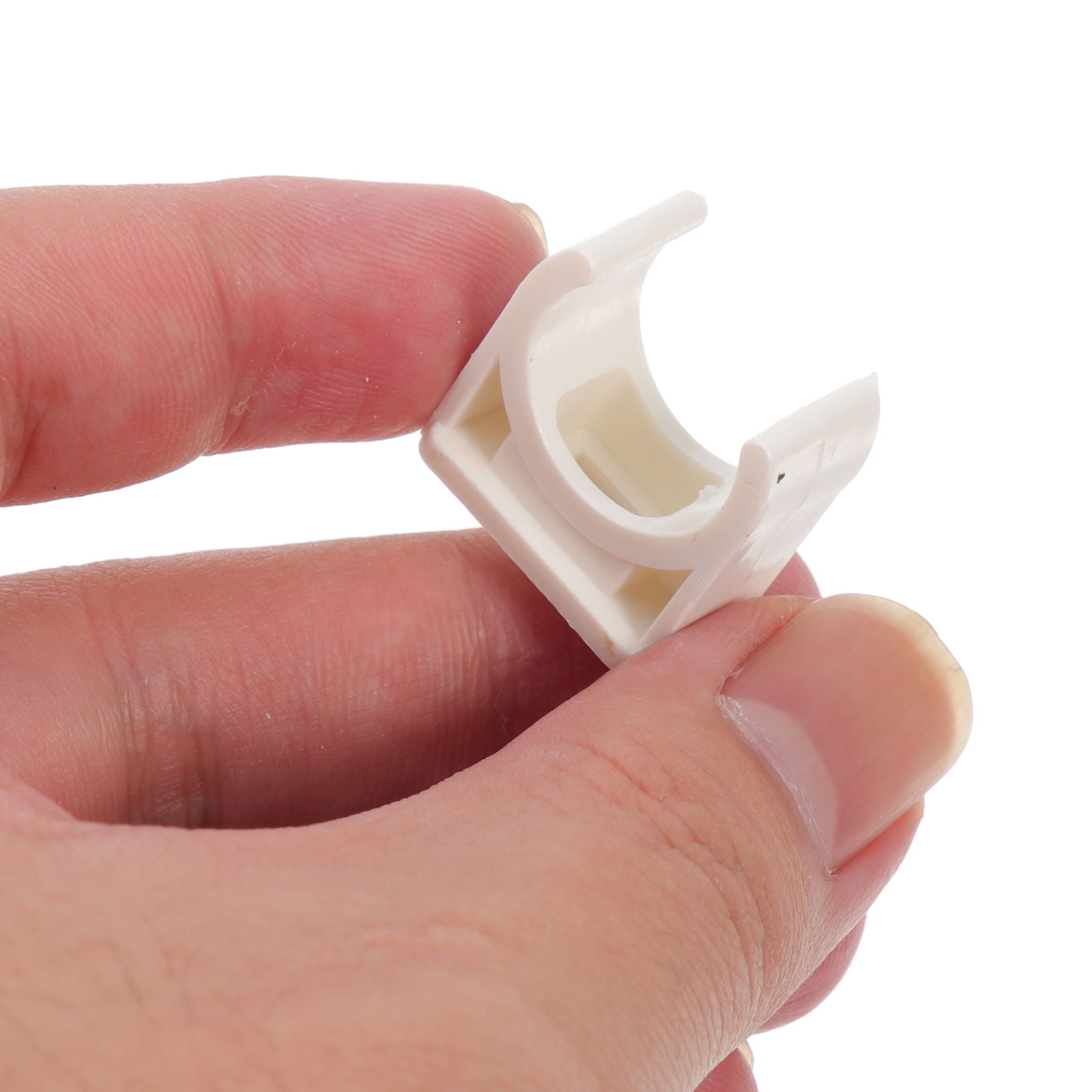 Pawsdot 50Pcs U Shape PVC Clamp for Pipe Support White Corrosion ...