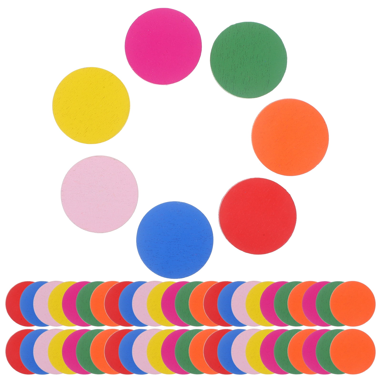 Pawsdot 50pcs Wooden Counting Circles for Sorting and Comparison in ...