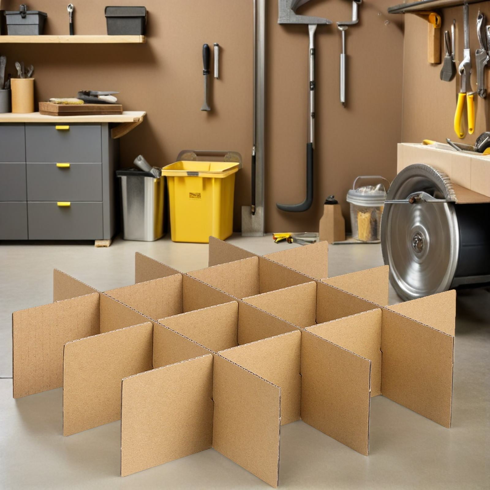 Pawsdot Khaki Paper Dividers for Cardboard Boxes - Grid Design ...