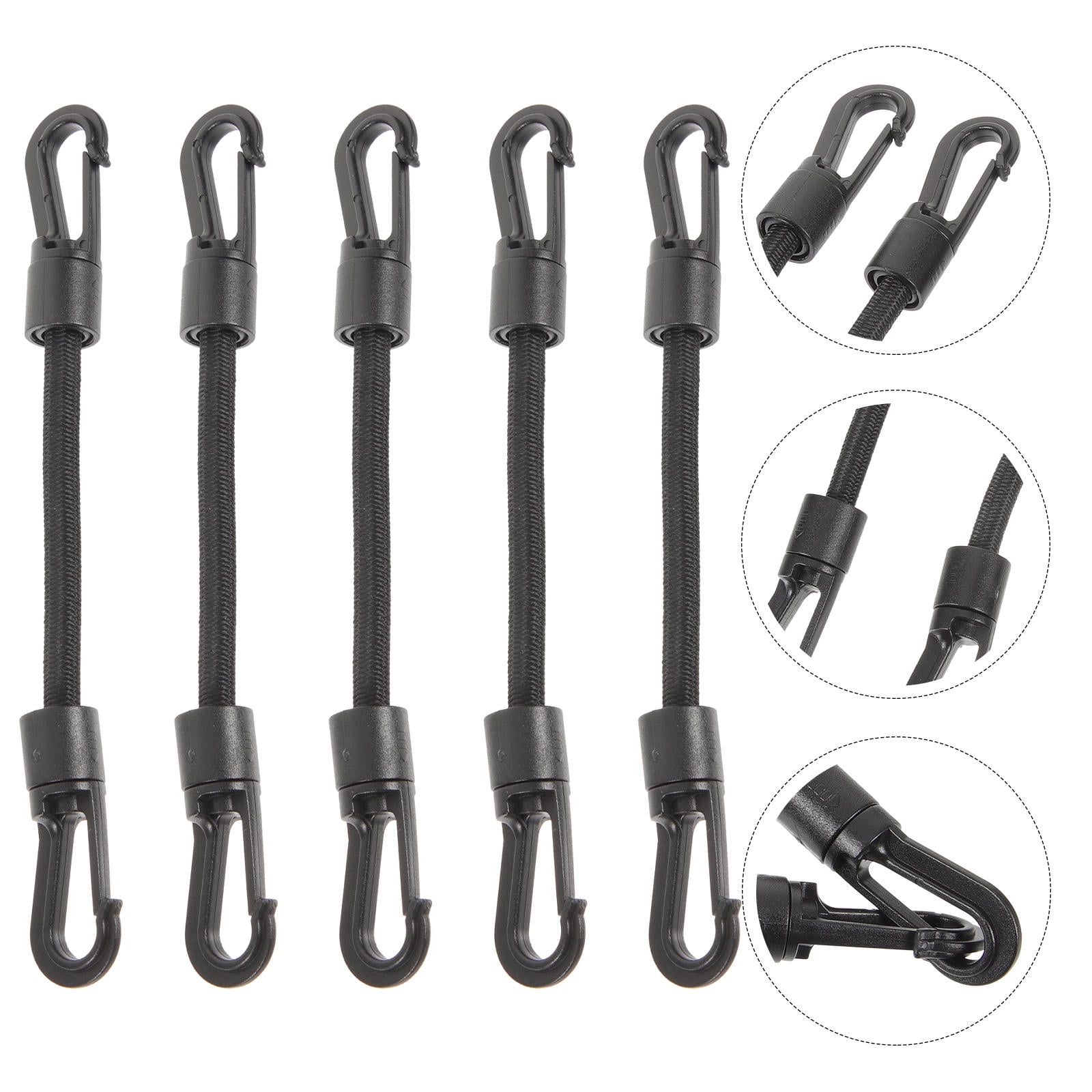 Pawsdot 5Pcs Elastic Hook Rope Tie Down Strap for Securing Goods on ...