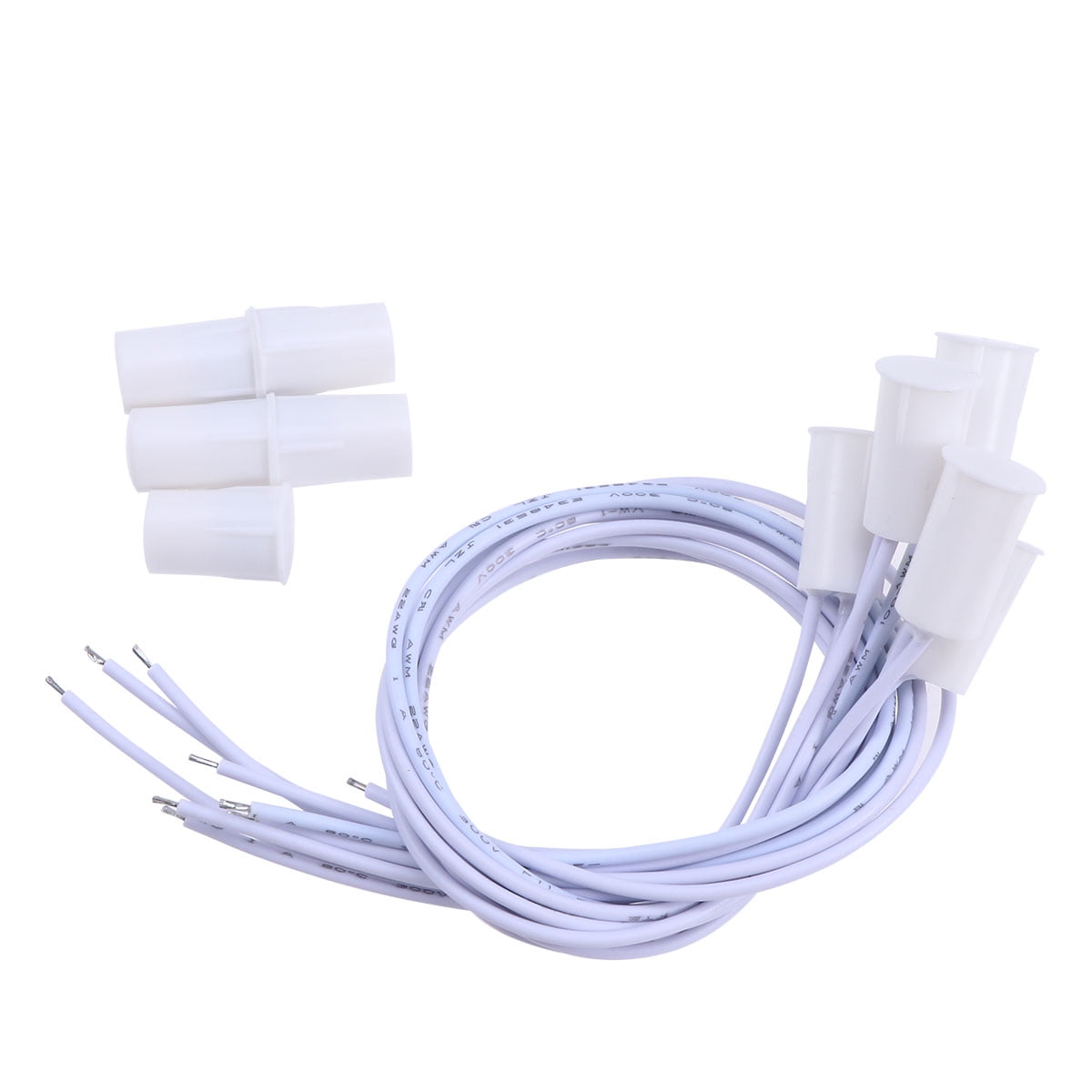 Pawsdot-5Pcs Window Door Recessed Plastic Safety Alarm Magnetic Switch ...