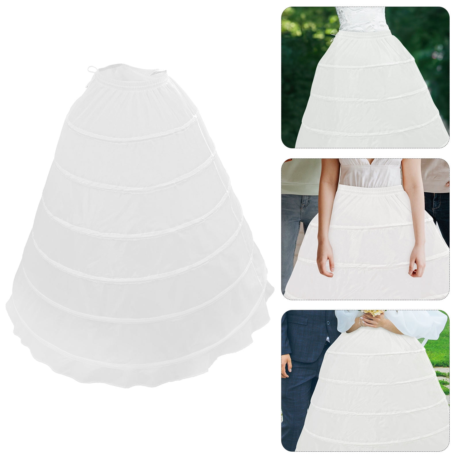 Pawsdot 6Set Wedding Dress Under Garments Single Layer Cloth White ...