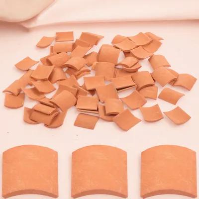 Pawsdot 80pcs Orange Mini Roof Tiles Roof Tiles for Garden Miniature ...