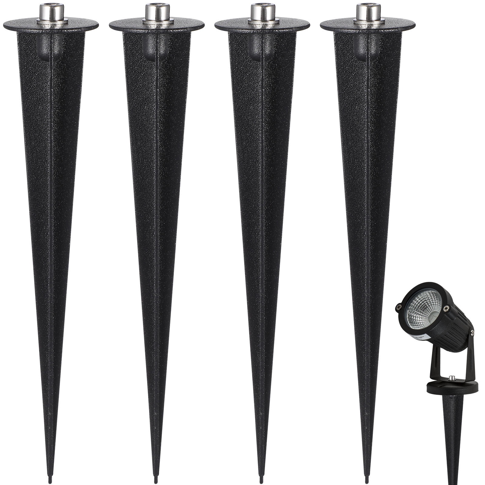 Pawsdot 8Pcs Classic Aluminum Ground Spikes for Solar Lights Outdoor ...