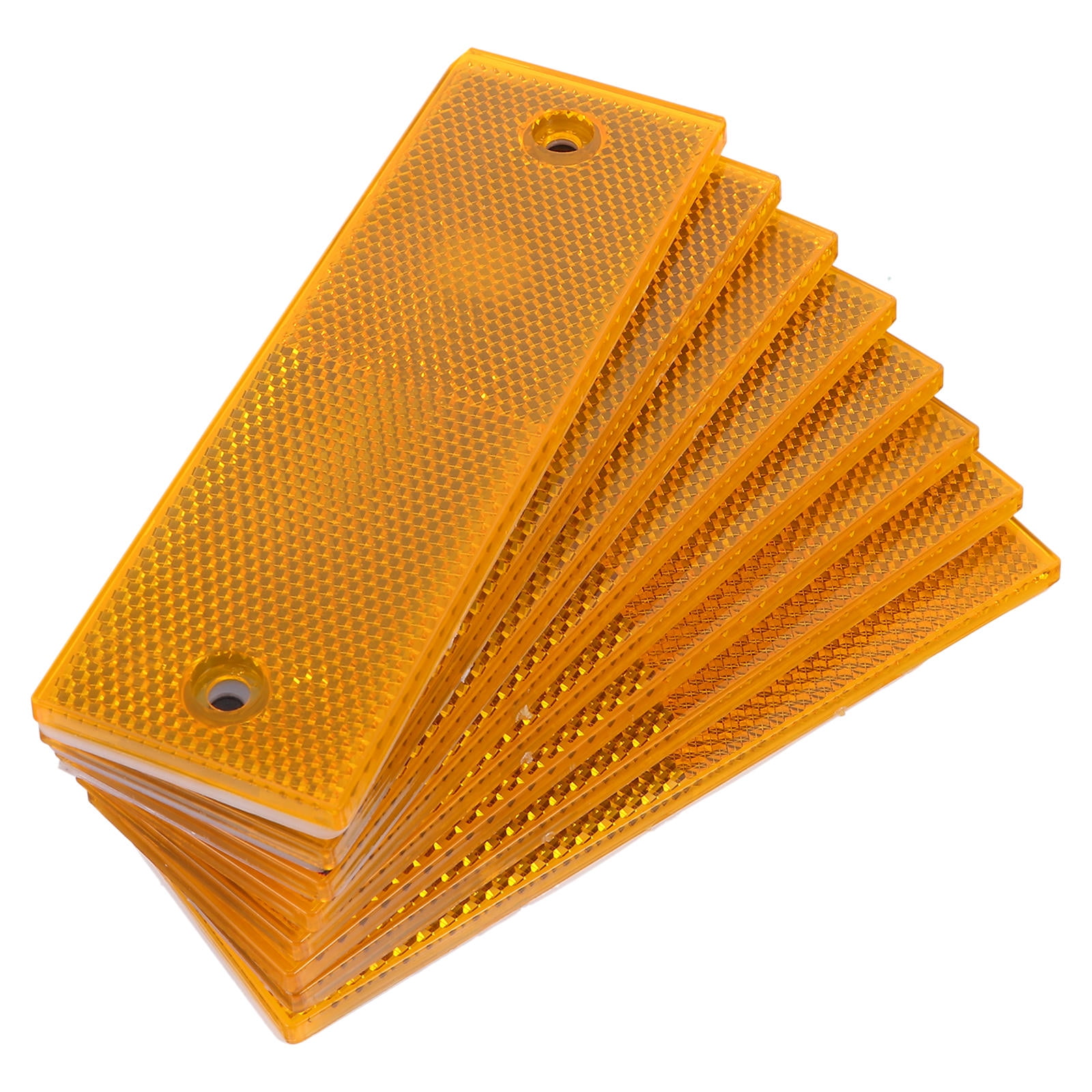 Pawsdot 8Pcs Truck Rear Reflector Board Orange Reflective Safety Tape ...