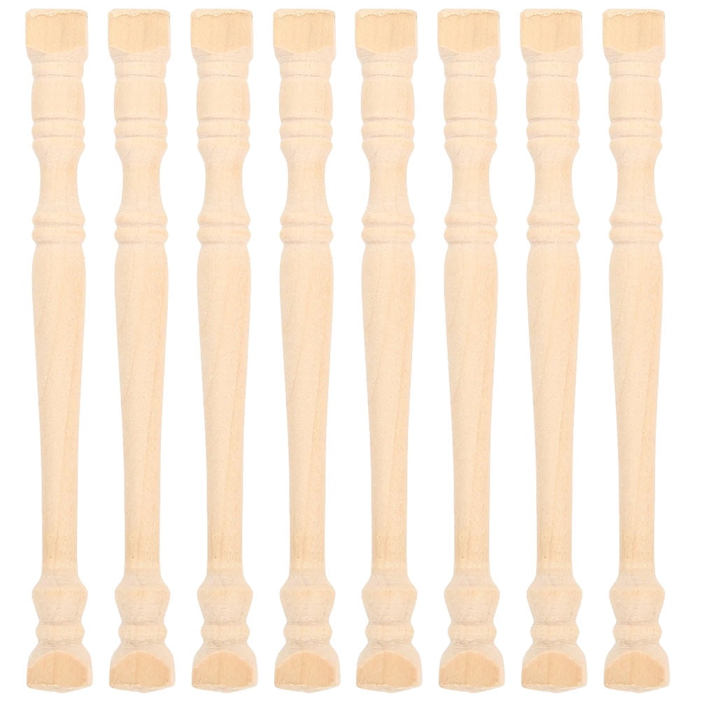 Pawsdot 8Pcs Decorative Mini Furniture Accessories Khaki Wooden Roman ...
