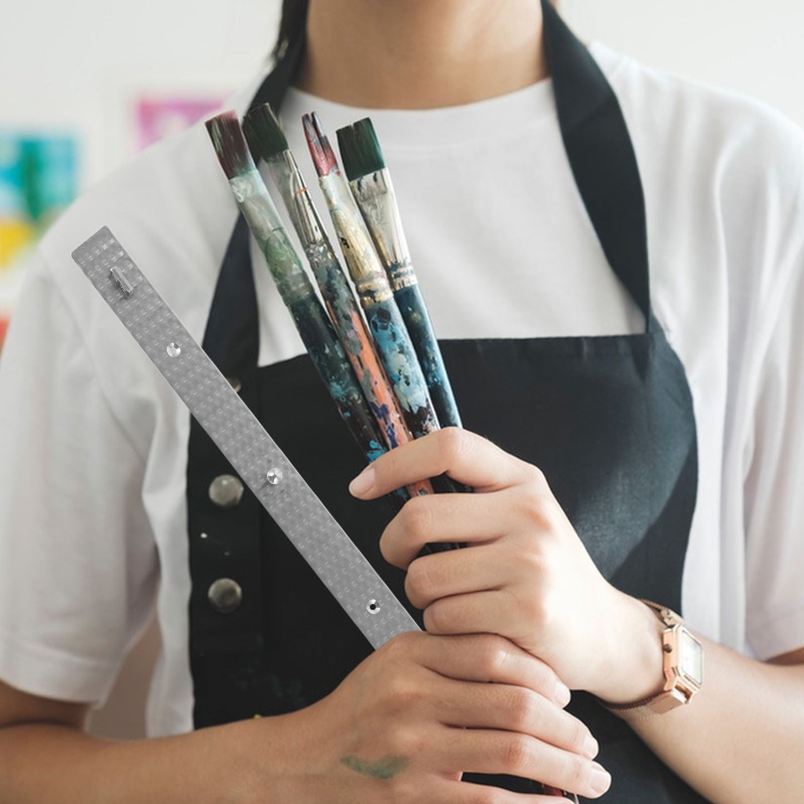 Pawsdot Silver Animation Peg Bar Ruler for Office Paper Fixation Use ...