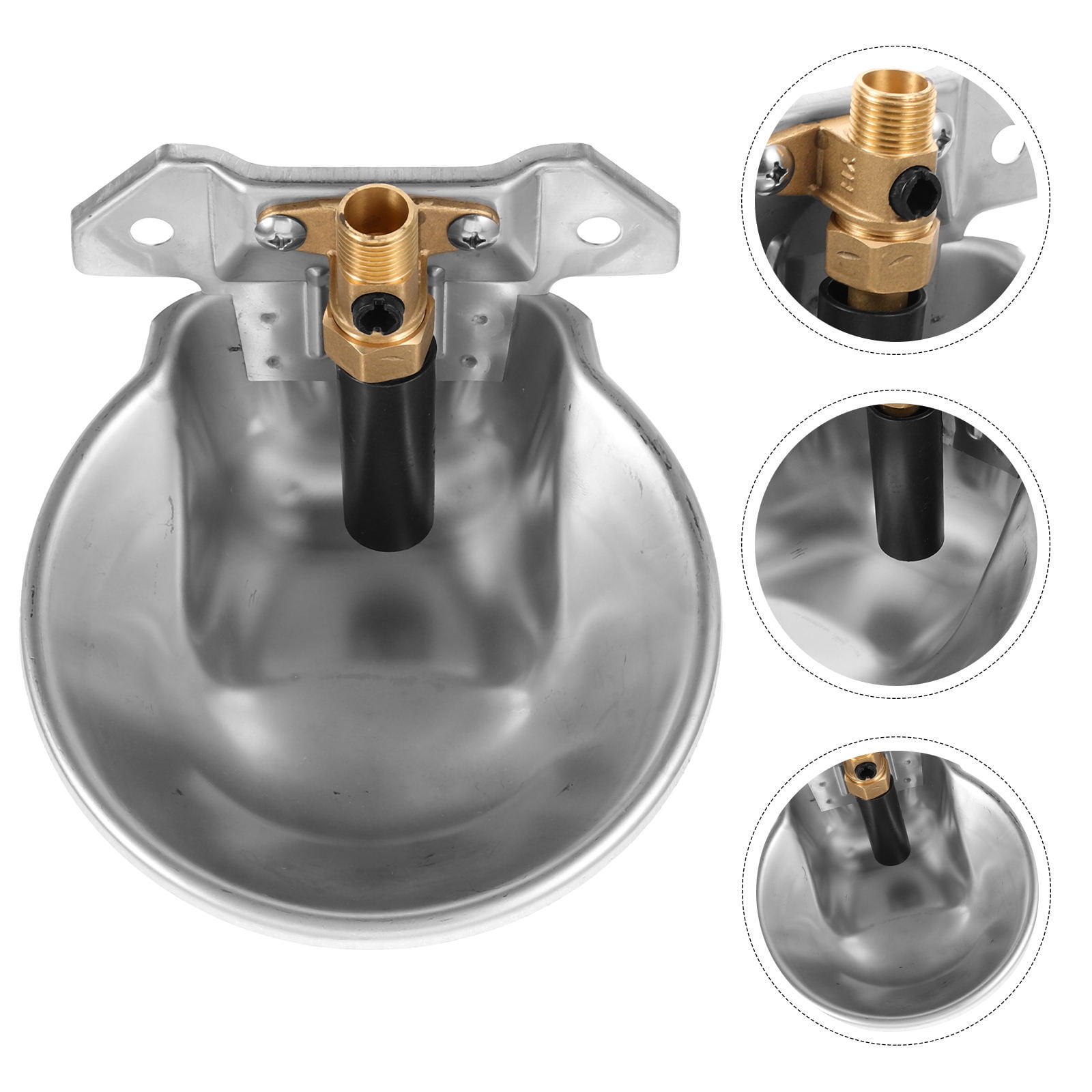 Pawsdot Automatic Cattle Waterer Stainless Steel Water Bowls Cows 1Pcs ...