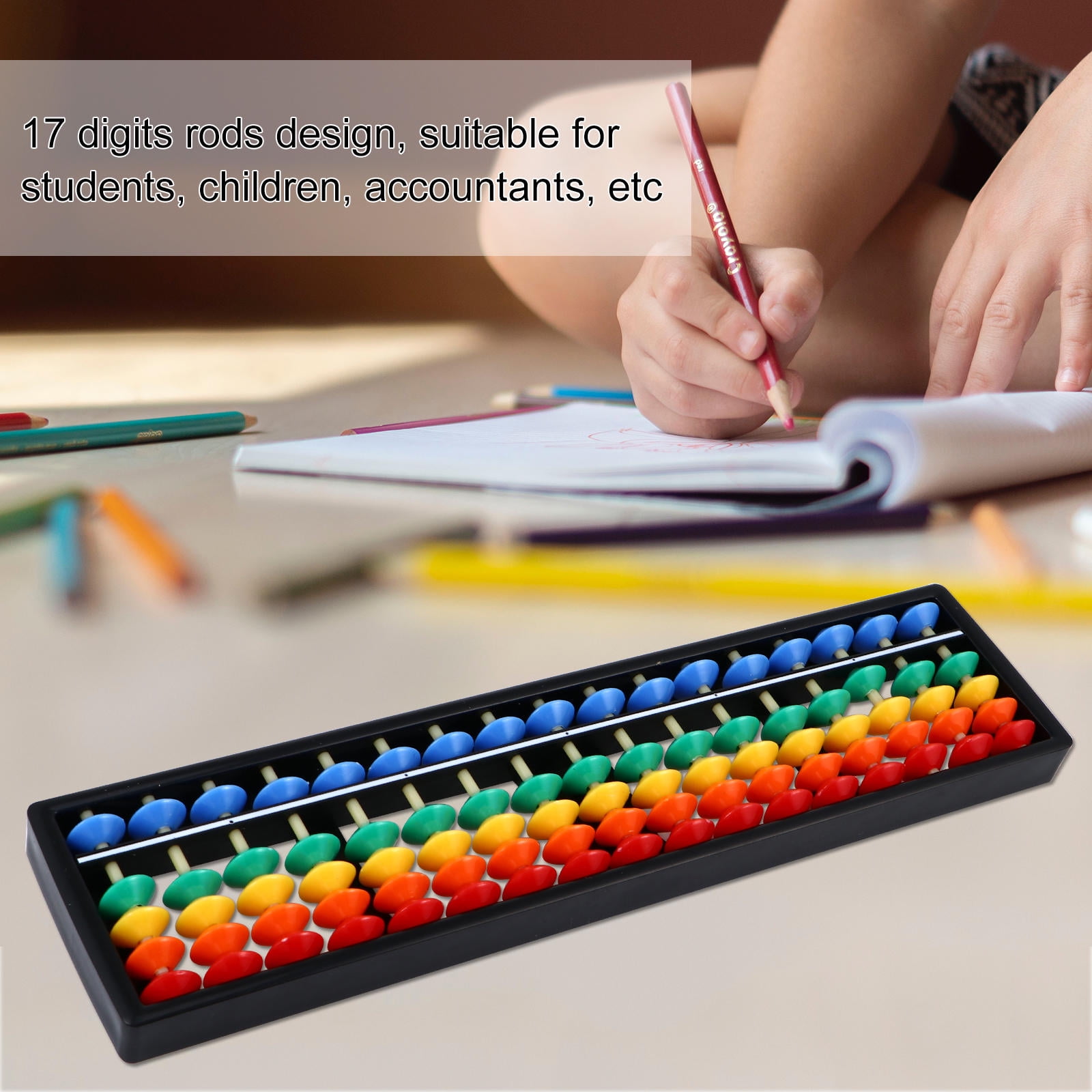 Pawsdot Chinese Calculator Abacus for Kids 1Pcs Multi-colored ABS for ...