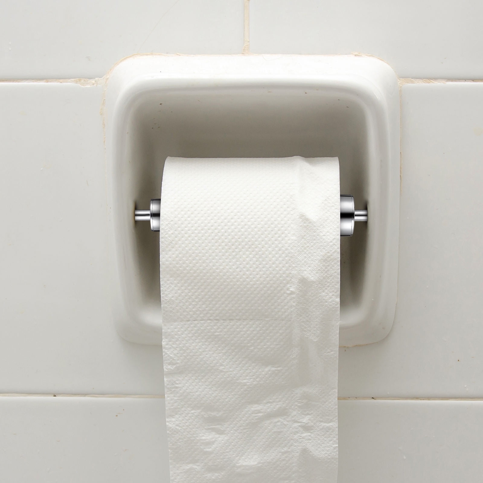 Pawsdot Silver Toilet Paper Roller Rod Replacement Spindle with ...