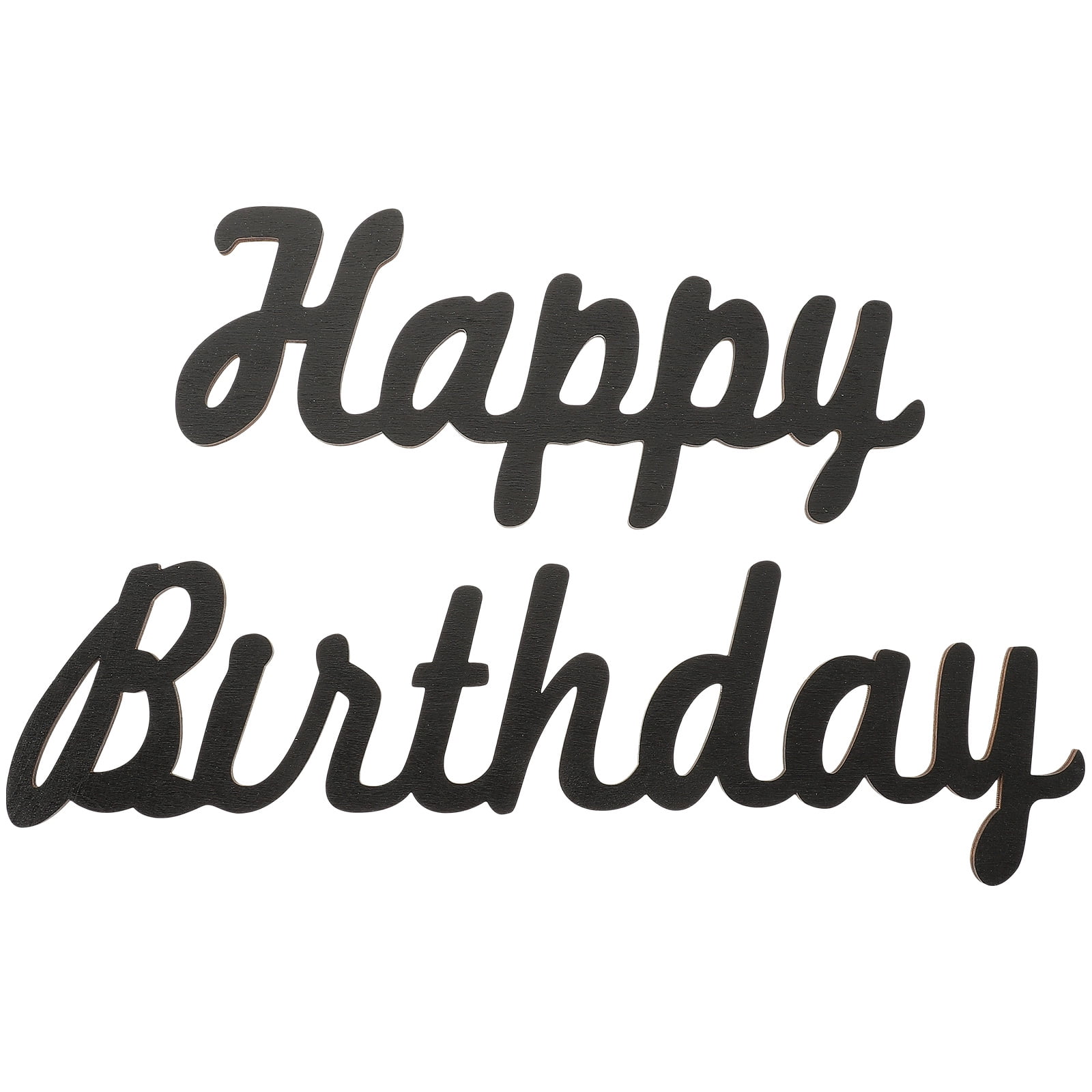 Pawsdot Happy Birthday Word Cutouts Wooden Cutouts For Signs 1 Set ...