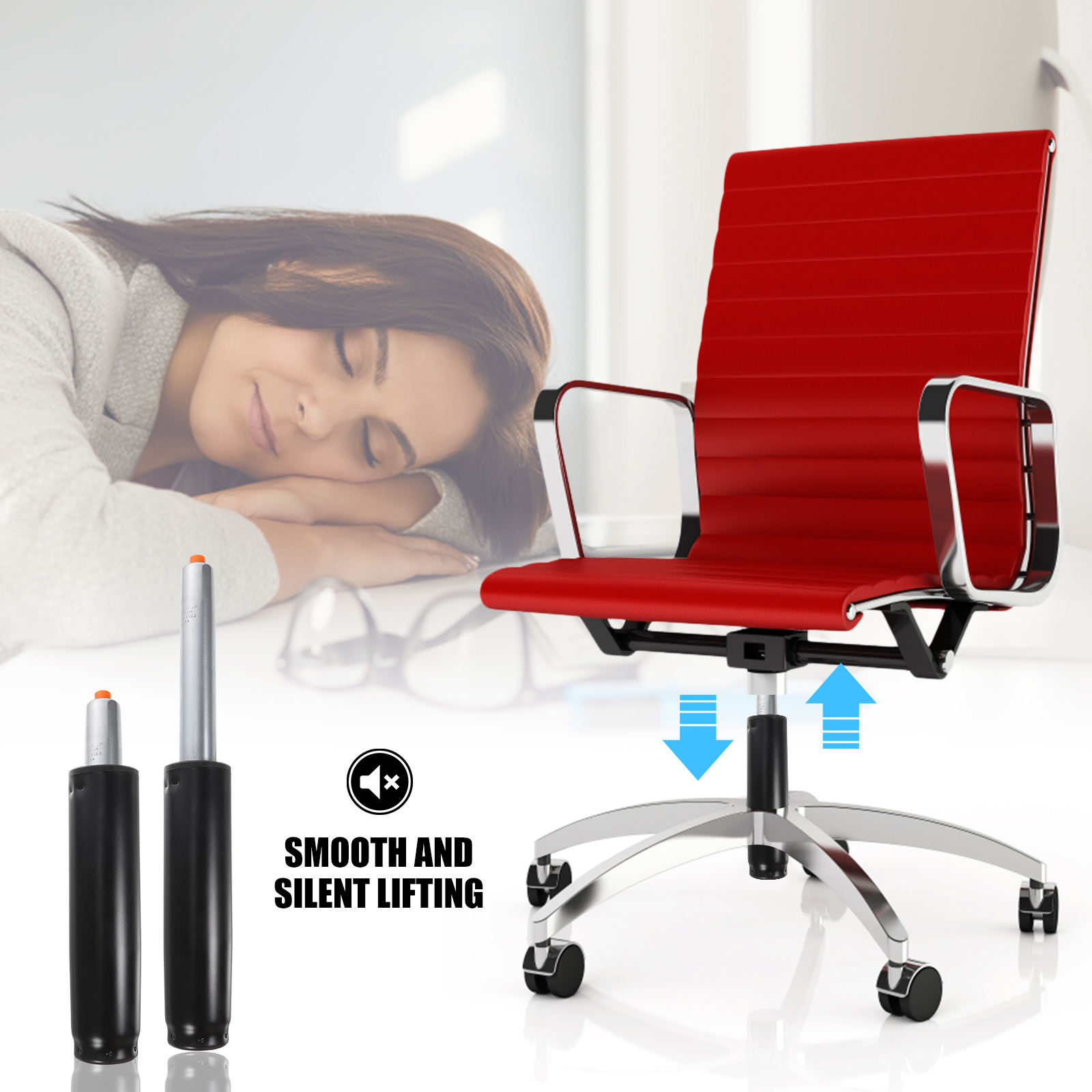 Pawsdot Hydraulic Lift for Chair Gas Cylinder Office Chair for Office ...