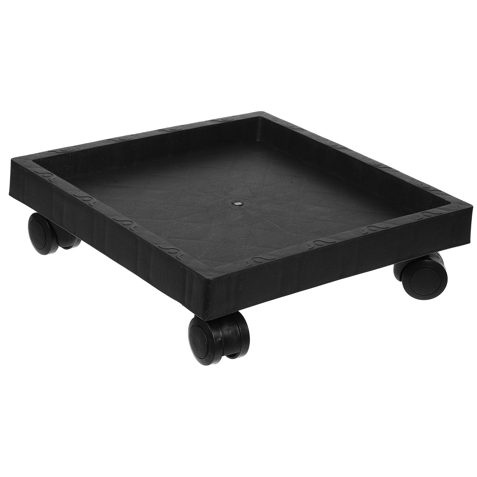 Pawsdot Portable Plant Stand with Wheels for Flower Pots Brown Plastic ...