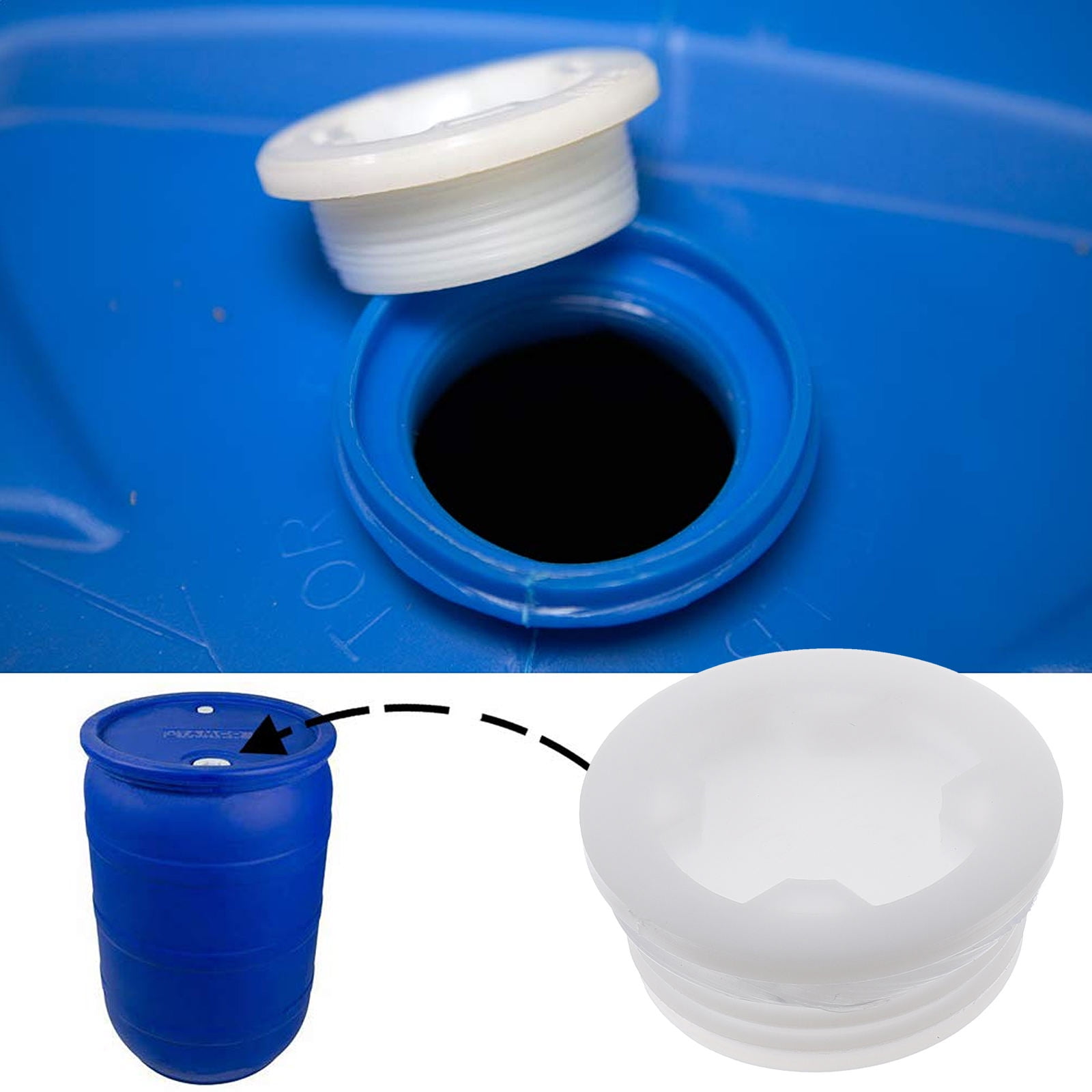 Pawsdot 4pcs Plastic Oil Drum Cap Bung Lid for Barrels Durable Seal ...