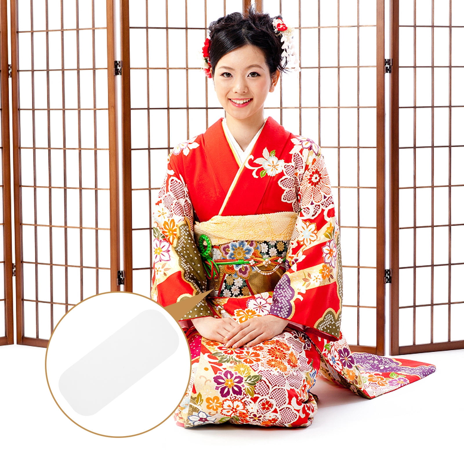 Pawsdot White Kimono Belt Plate Obi Ita Japanese Belt Accessory for ...