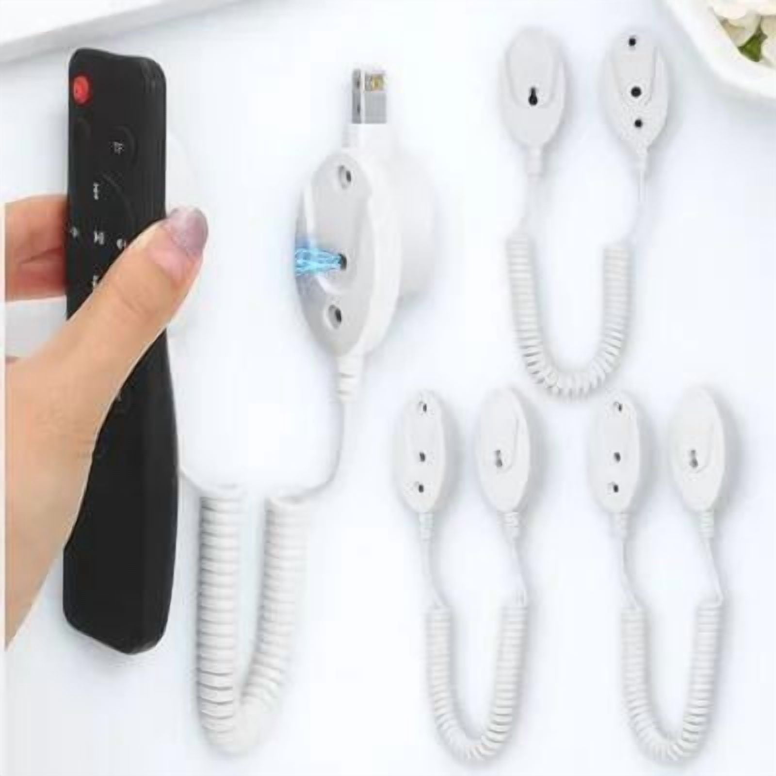Pawsdot White Remote Control Security Cable Retractable Holder for TV ...